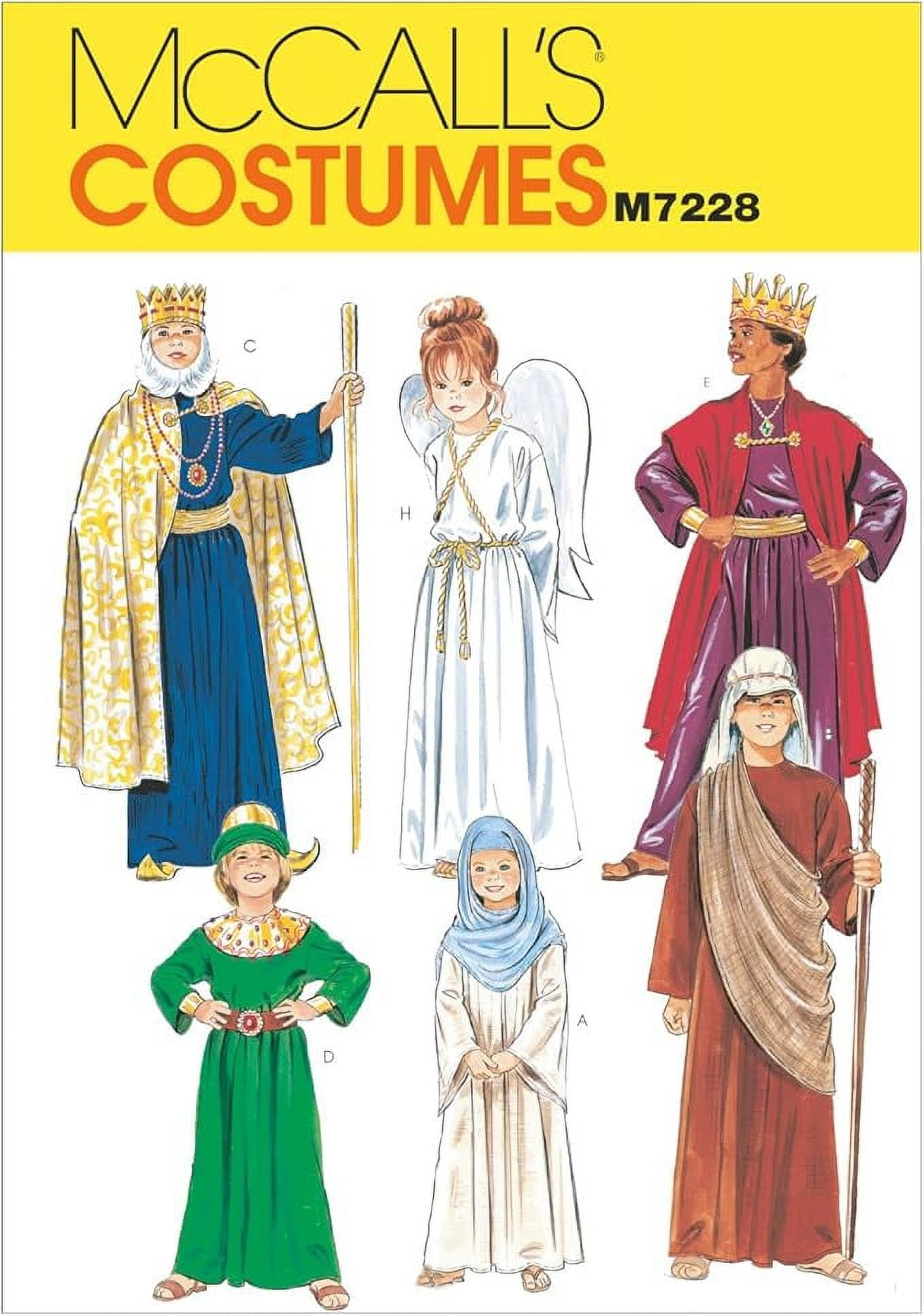 McCall's Patterns M7228, Children's Christmas Play Costume Sewing ...