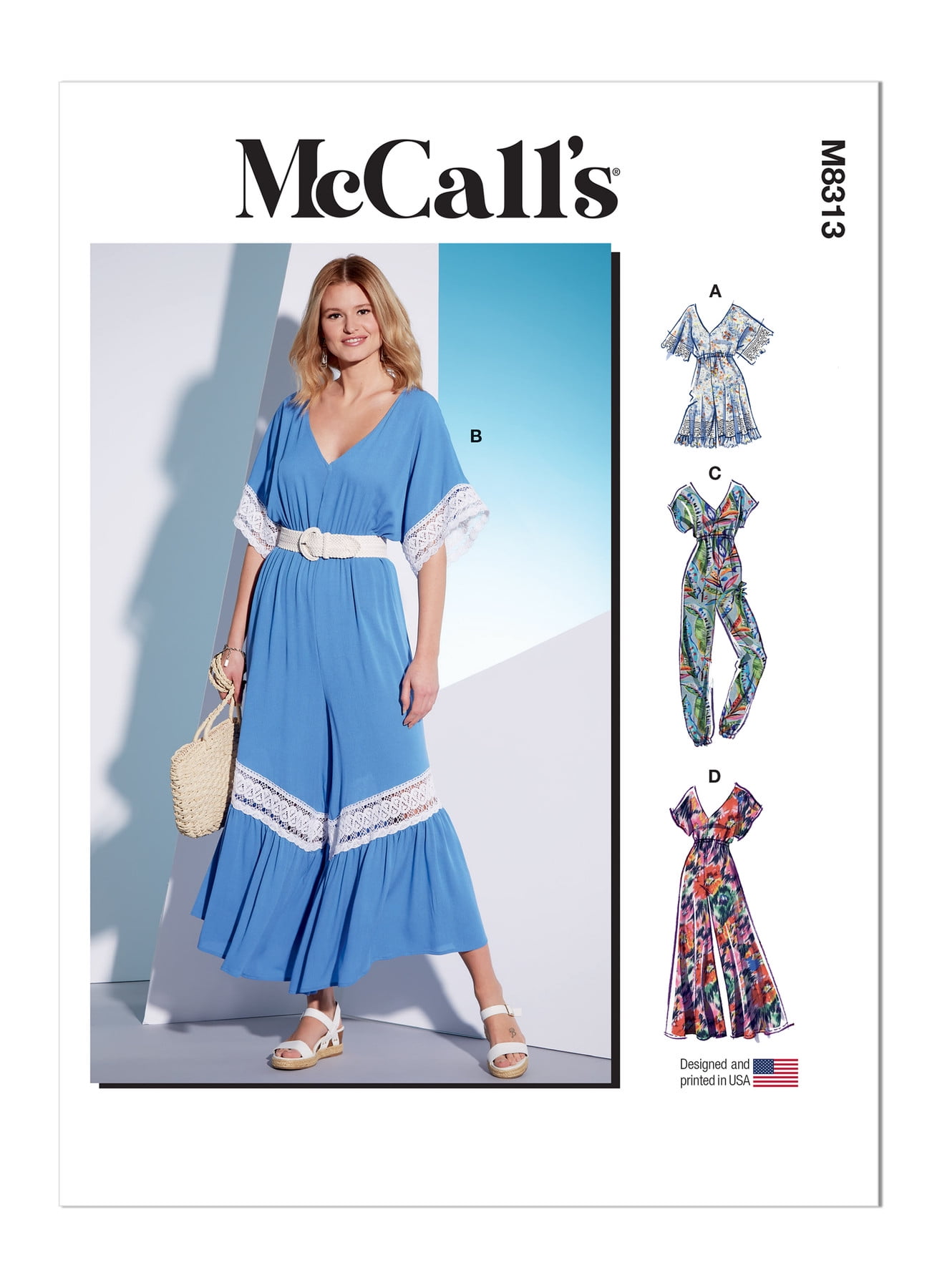 McCall's Sewing Pattern 8313 - Misses' Romper and Jumpsuits, Size ZZ ...