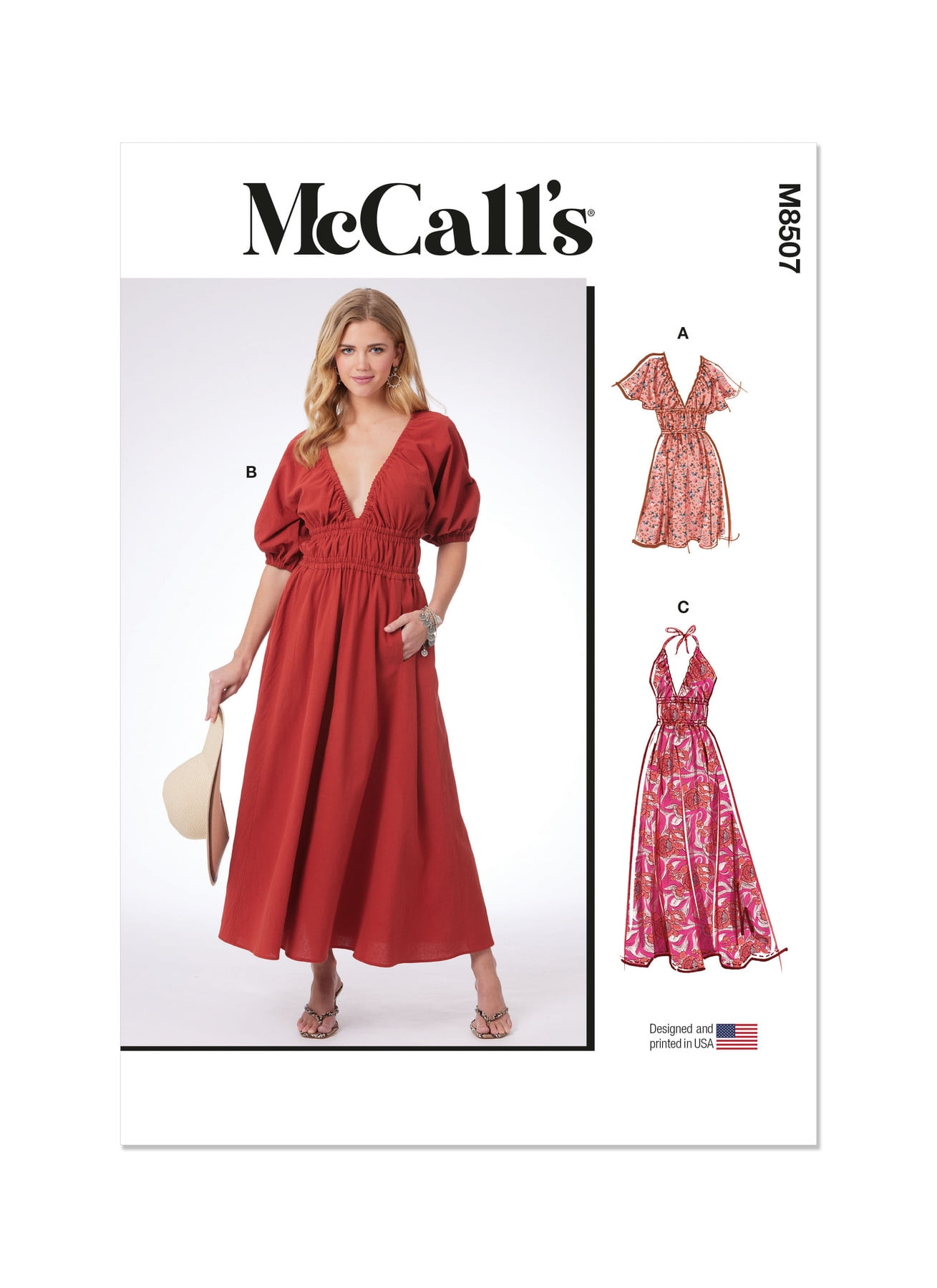 McCall's Sewing Pattern 8507 - Misses' and Women's Dresses, Size: AA ...