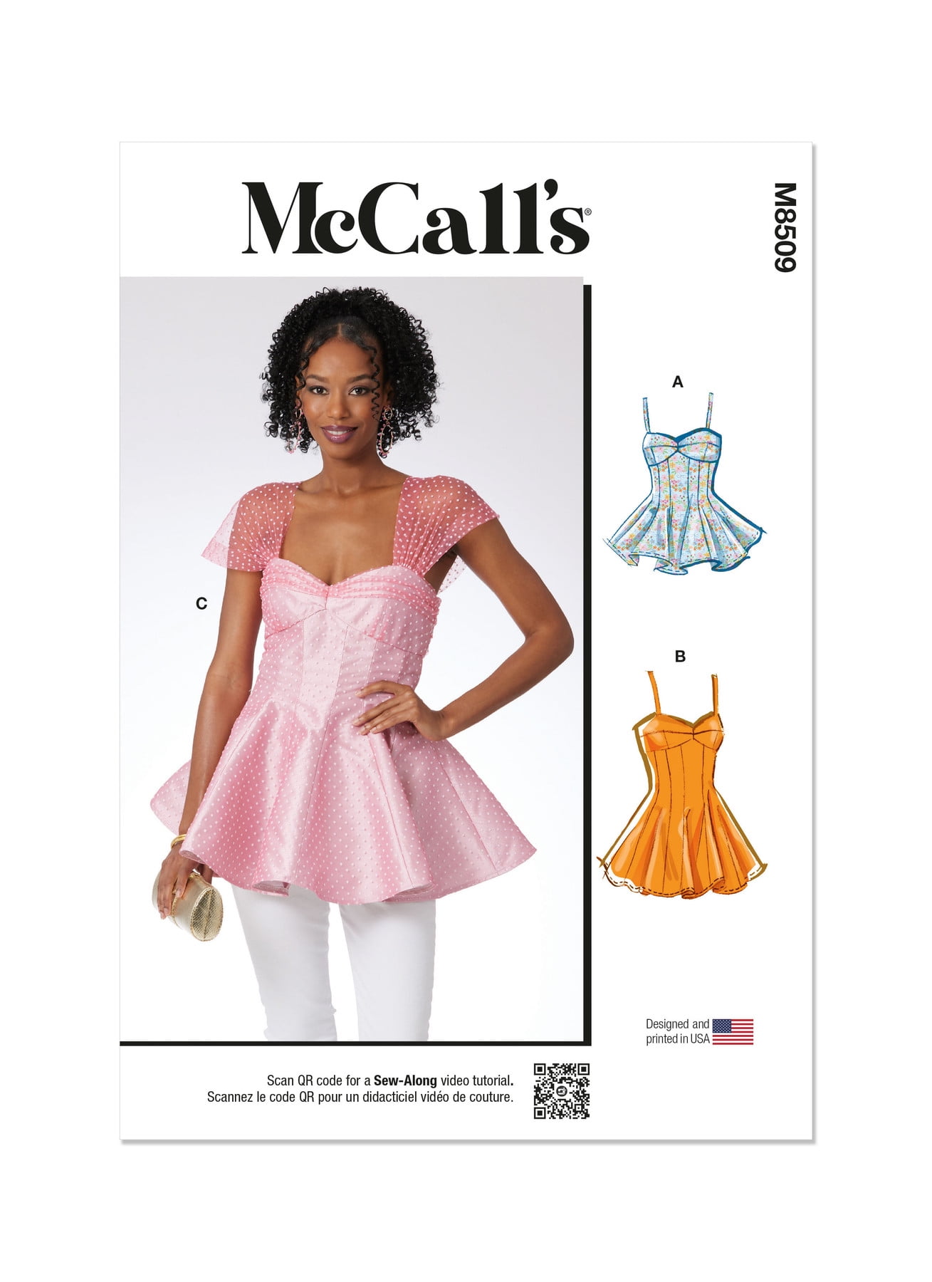 McCall's Sewing Pattern 8509 - Misses' Tops, Size: U5 (16-198-20-22-24 ...