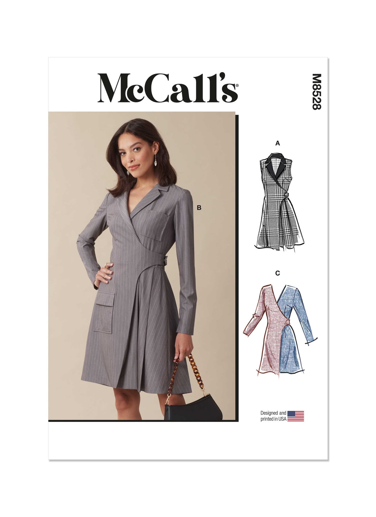 McCall's Sewing Pattern 8528 - Misses' Blazer Dresses, Size: K5 (8-10 ...