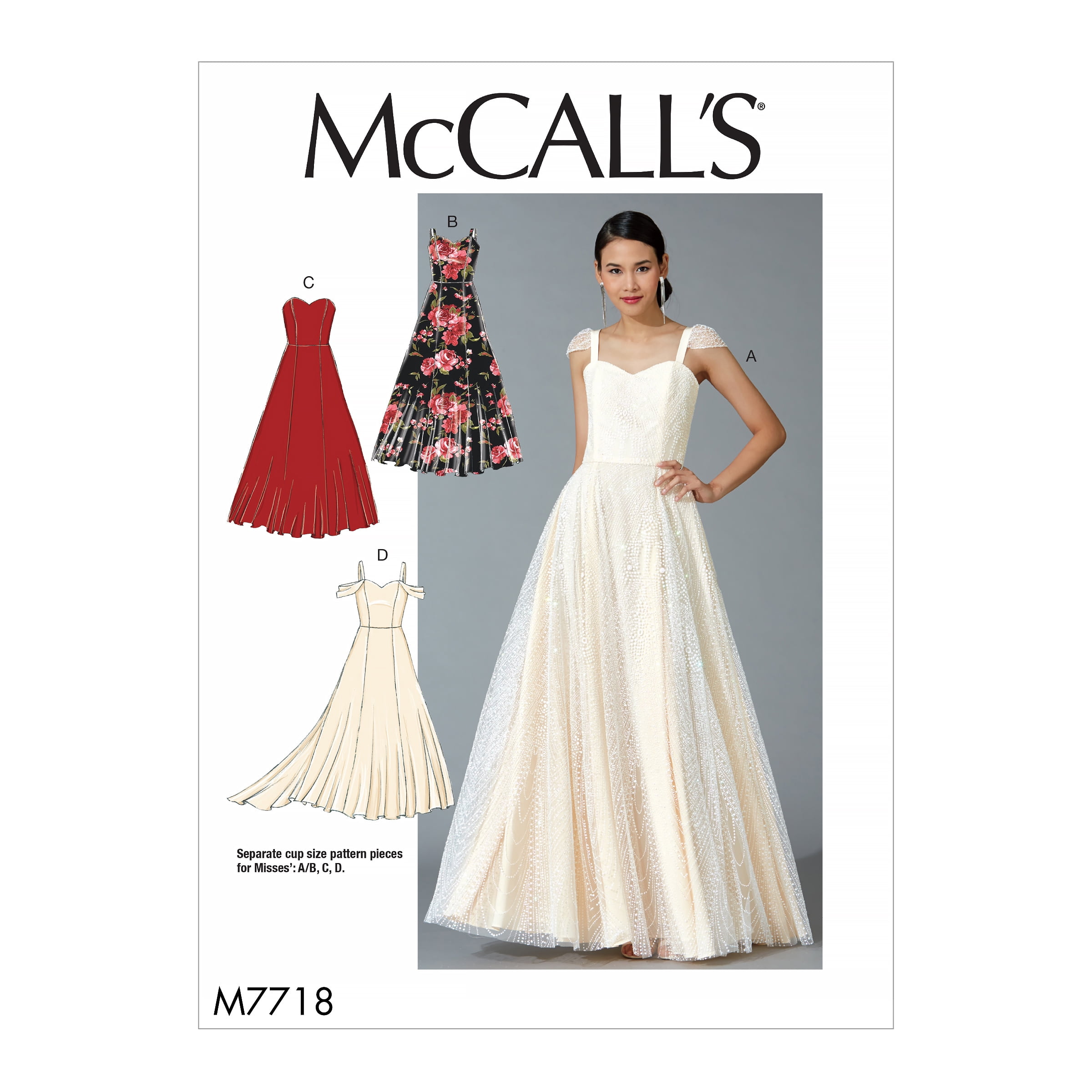 McCall's Sewing Pattern Misses' Dresses-6-8-10-12-14 - Walmart.com