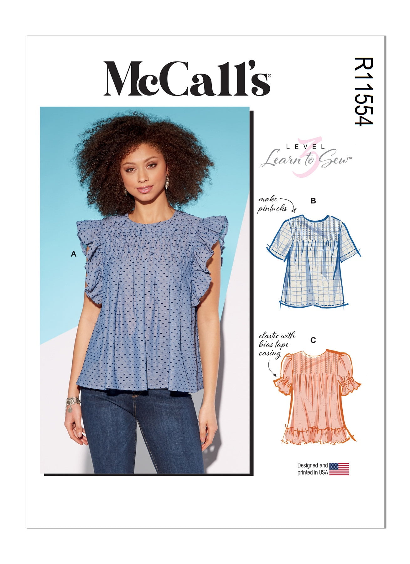 McCall's Sewing Pattern R11554 (8325) - Misses' Tops, Size: ZZ (L-XL-XXL) - Walmart.com