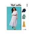 McCalls Sewing Pattern 8285 Tops, Dresses ZZ (L-XL-XXL) - Walmart.com