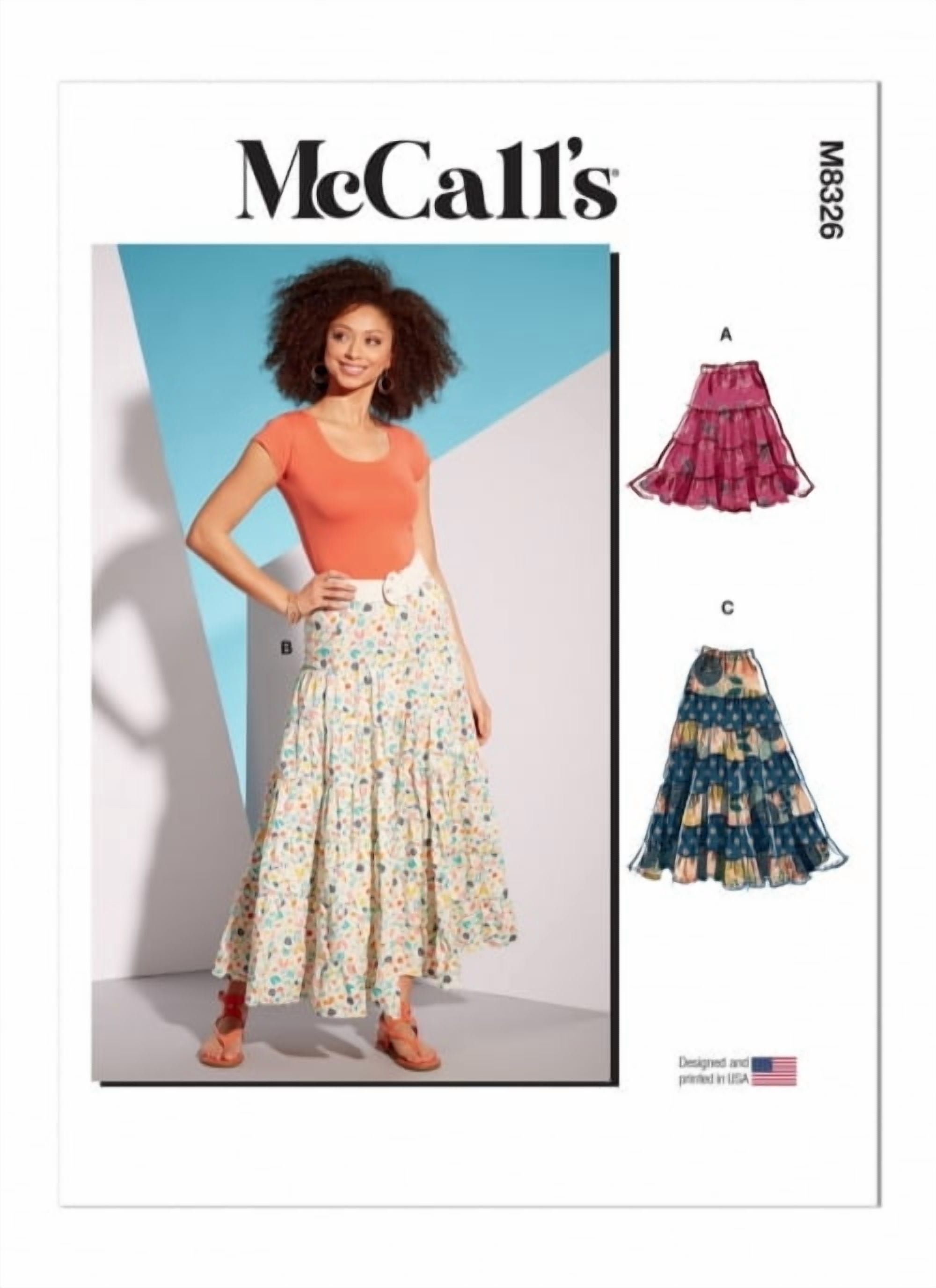 McCalls Sewing Pattern 8326 Women L-XL-XXL - Walmart.com