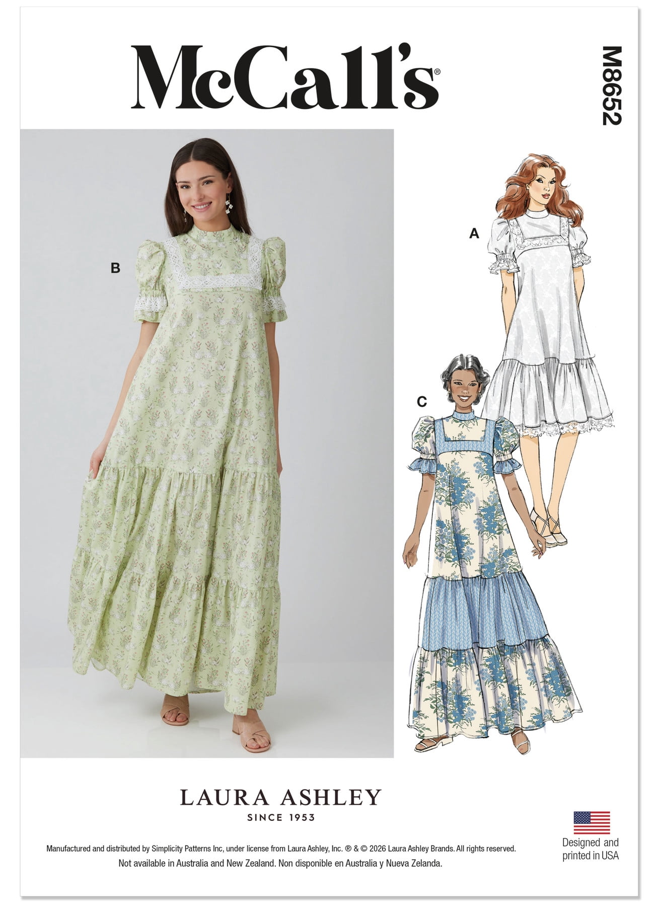 McCalls Sewing Pattern 8652 - Misses' High Yoke Dress in Two Lengths by ...