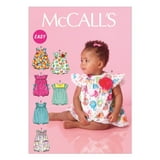 McCalls Toddlers Easy Sewing Pattern 7107 Rompers Jumpsuits - Walmart.com