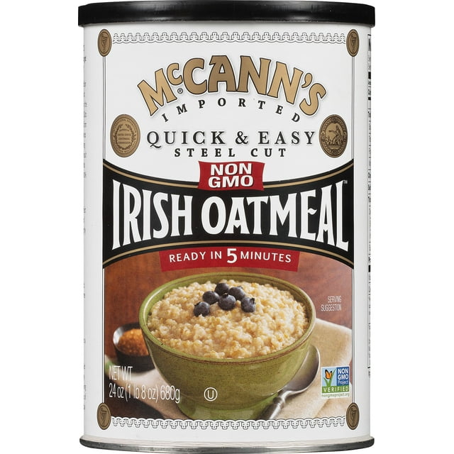 McCanns Quick & Easy MMF7 Steel Cut Oatmeal Can, 24 oz - Walmart.com