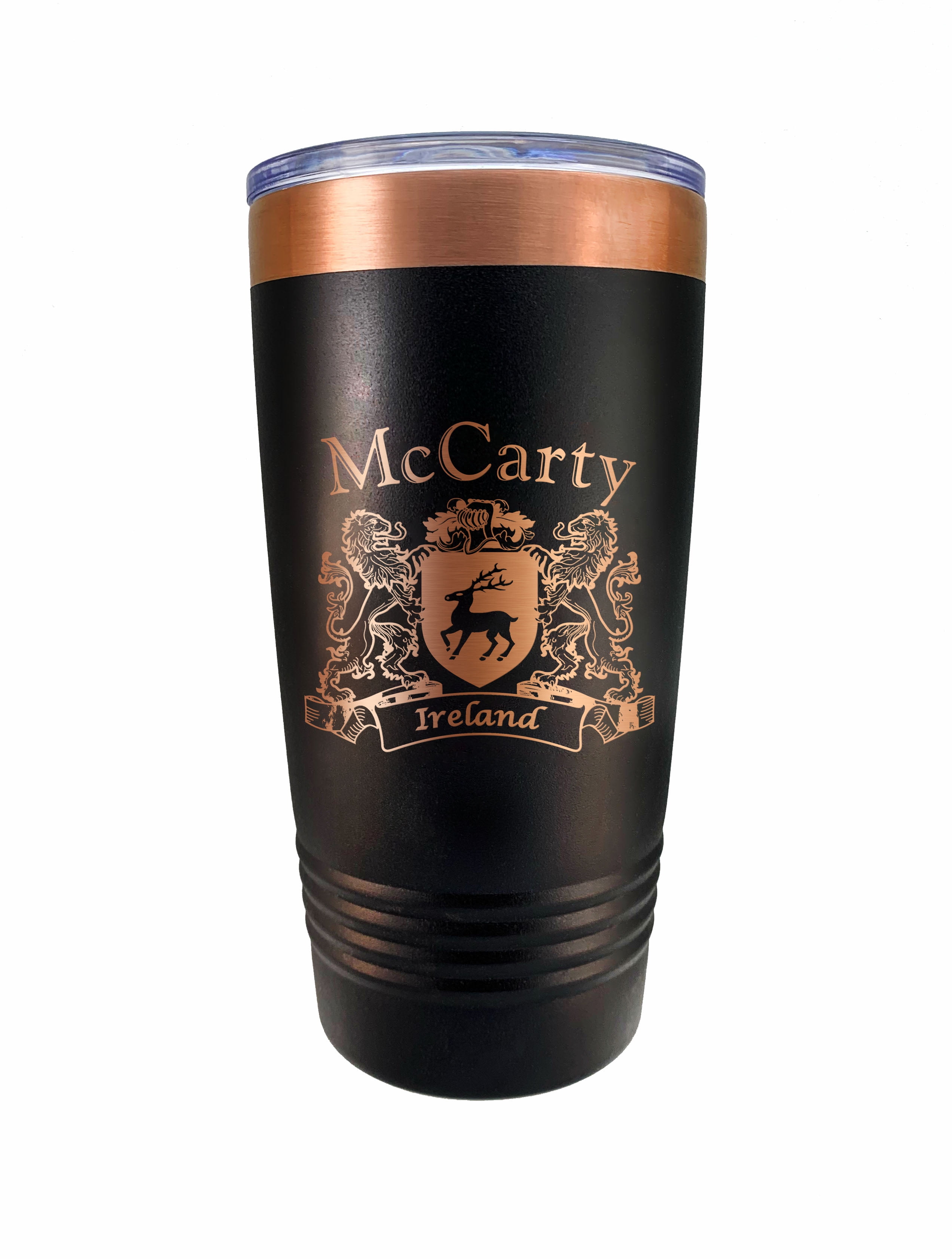 McCarty Irish Coat of Arms Black Travel Mug - Walmart.com