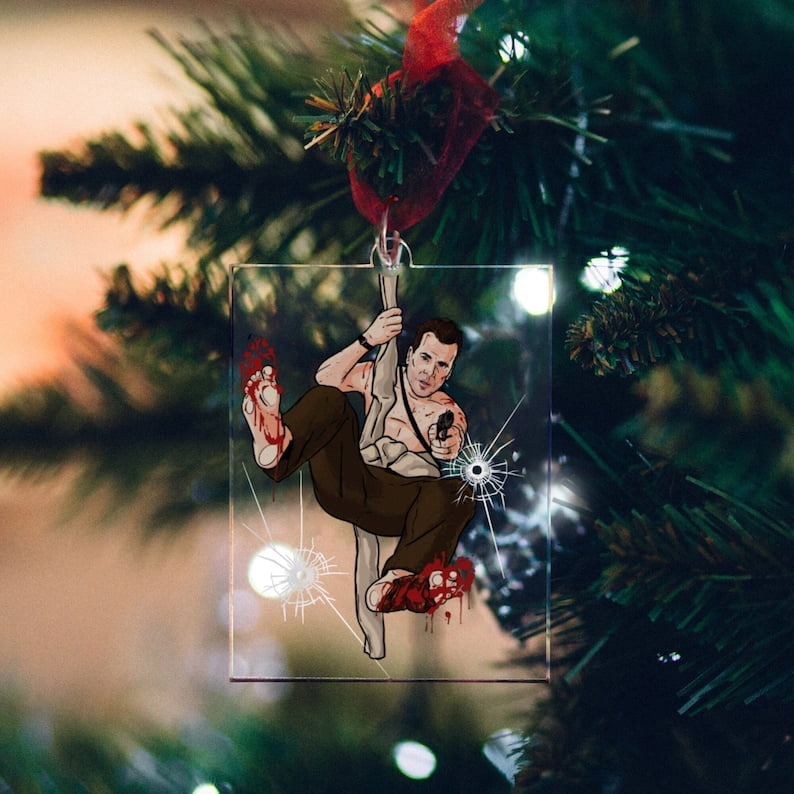 McClane Window Acrylic Christmas Tree Ornament Xmas Hanging Character ...