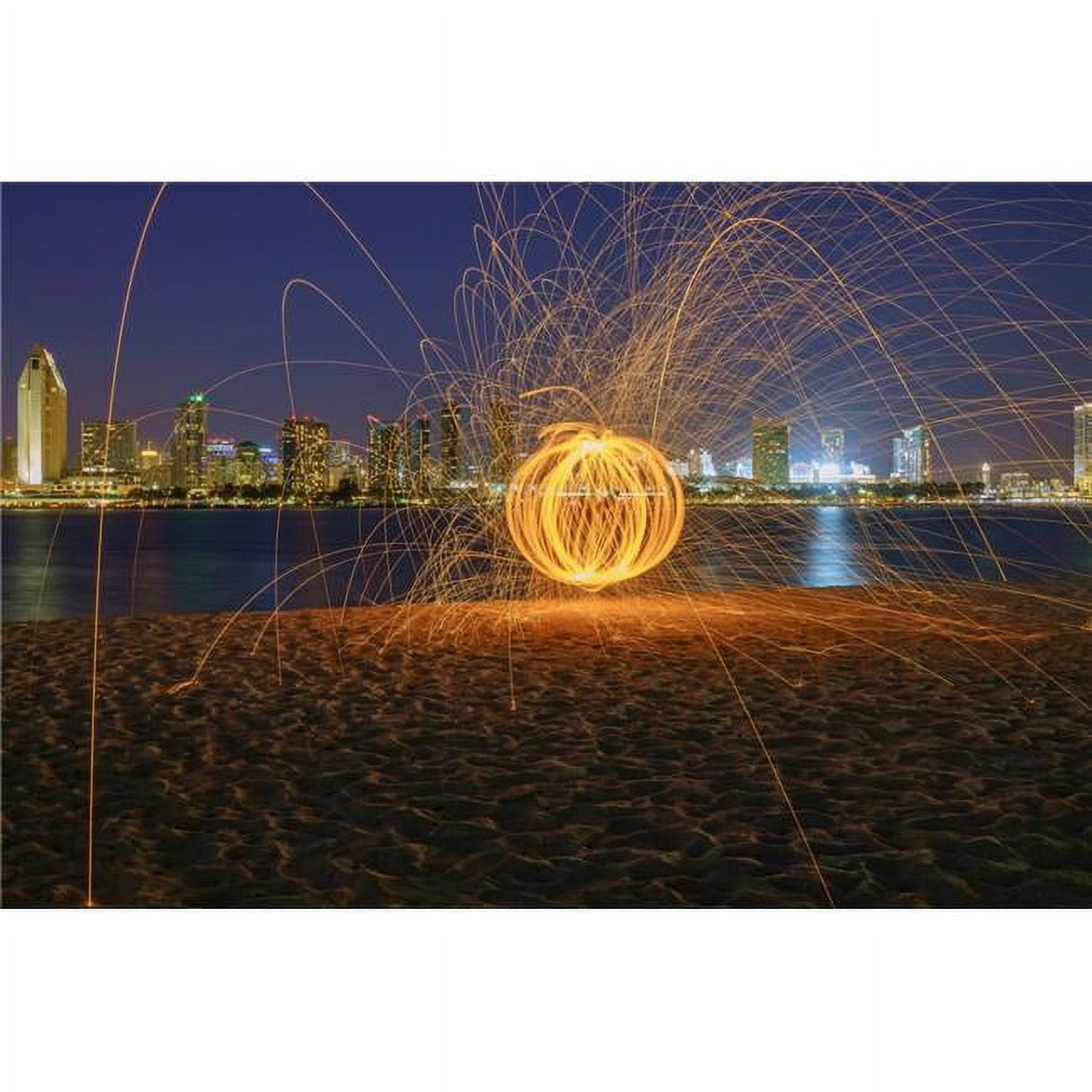 McClean 3561878 36 x 24 in. San Diego Skyline From Coronado Fine Print ...