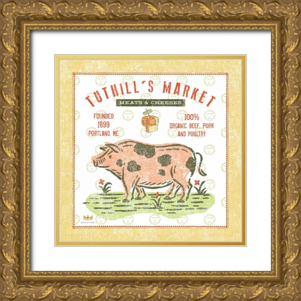 McCollum, Sudi 12x12 Gold Ornate Wood Framed with Double Matting Museum ...