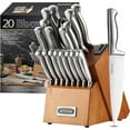 McCook MC69W Forged Chef & Paring Knife Set, German Stainless Steel ...