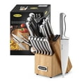 McCook® Knife Sets,German Stainless Steel Knife Block Sets with Built ...