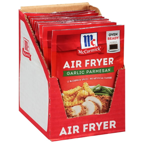 McCormick Air Fryer Garlic Parmesan Seasoning Mix, 1.25 oz (Pack of 12 ...