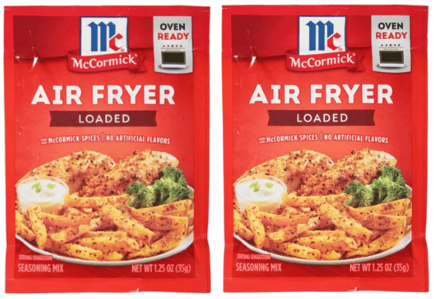 McCormick Air Fryer Loaded Seasoning Mix, 1.25 oz Mixed Spices ...