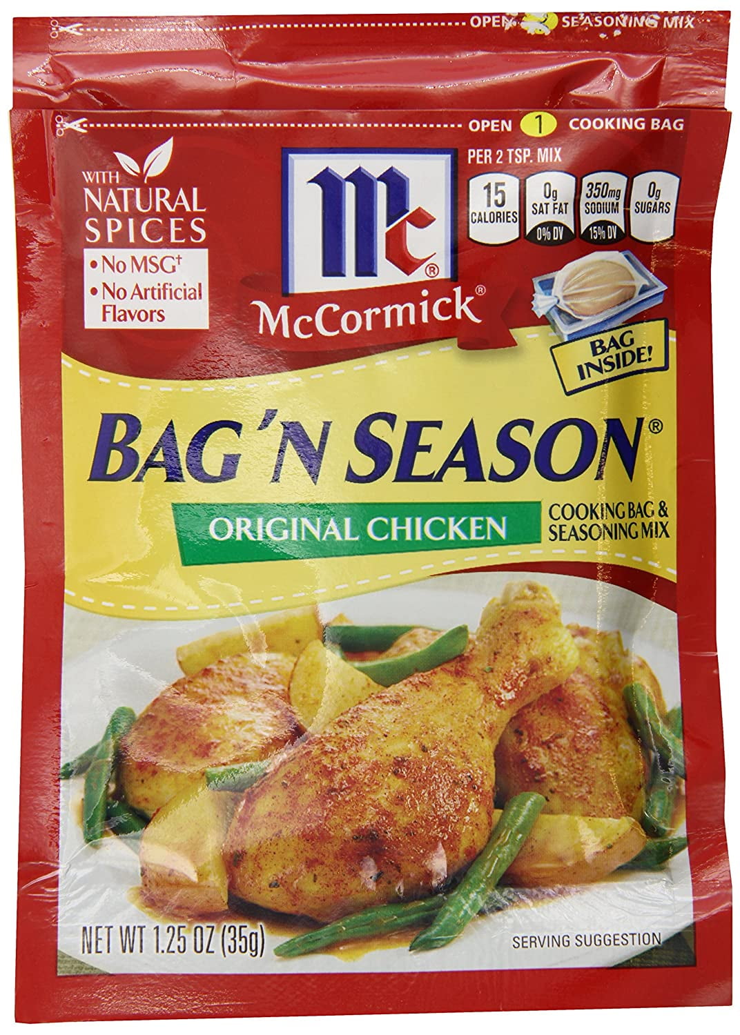 Mccormick Bag N Season Original Chicken Cooking Bag & Seasoning Mix, 1. ...
