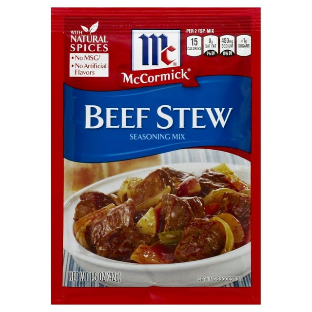 McCormick Beef Stew Seasoning, TSF6 1.5-Ounce Packets (Pack of 24 ...