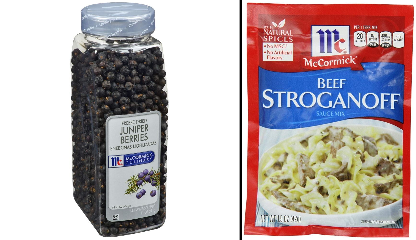 McCormick Beef Stroganoff Sauce Mix 1.5 oz 4 Pack & McCormick Culinary ...