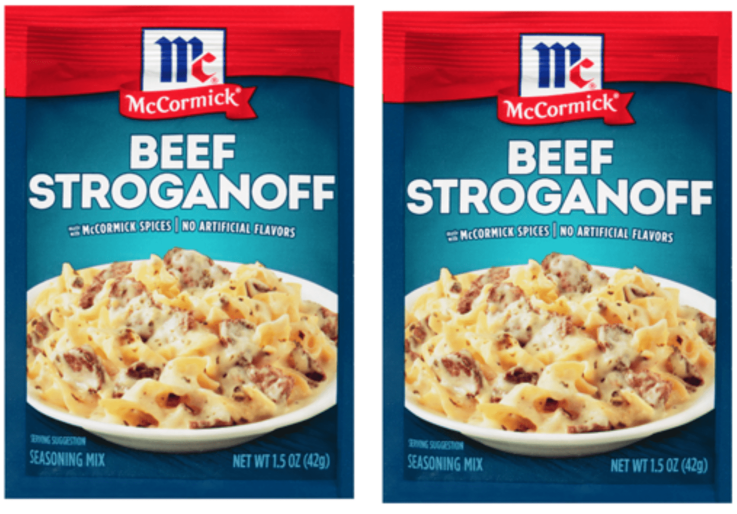 McCormick Beef Stroganoff Sauce Mix, 1.5 oz Mixed Spices & Seasonings ...