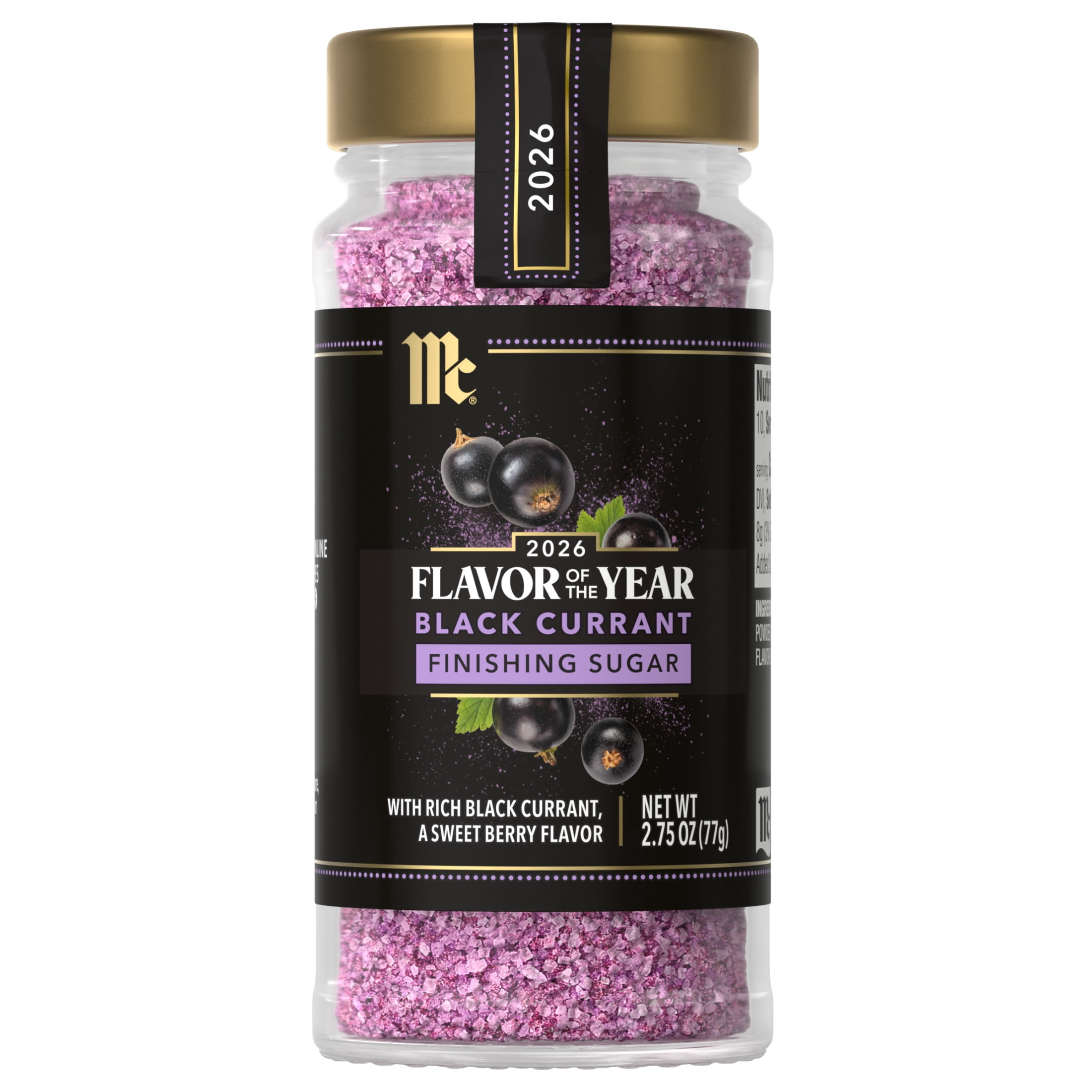 McCormick Black Currant Finishing Sugar, 2.75 oz Bottle - Walmart.com