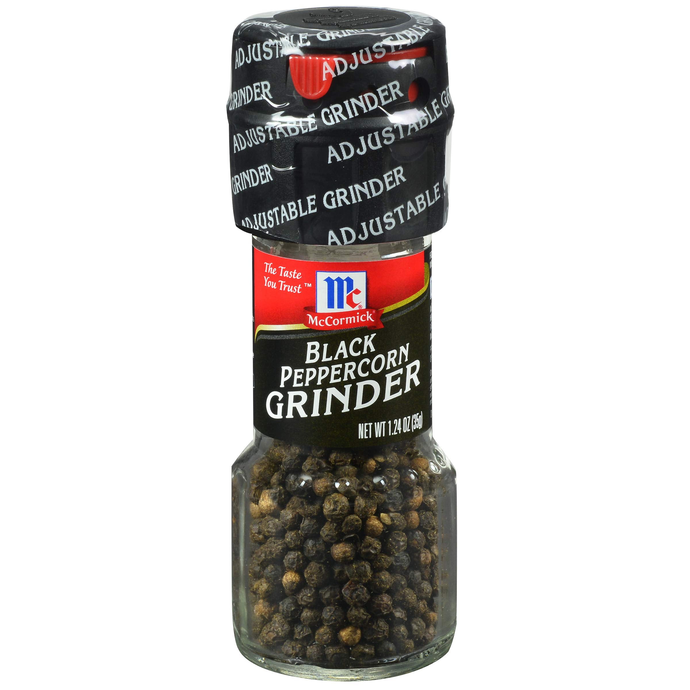 McCormick Black Peppercorn Grinder, CI30 1.24 oz (Pack of 6) - One 6 ...