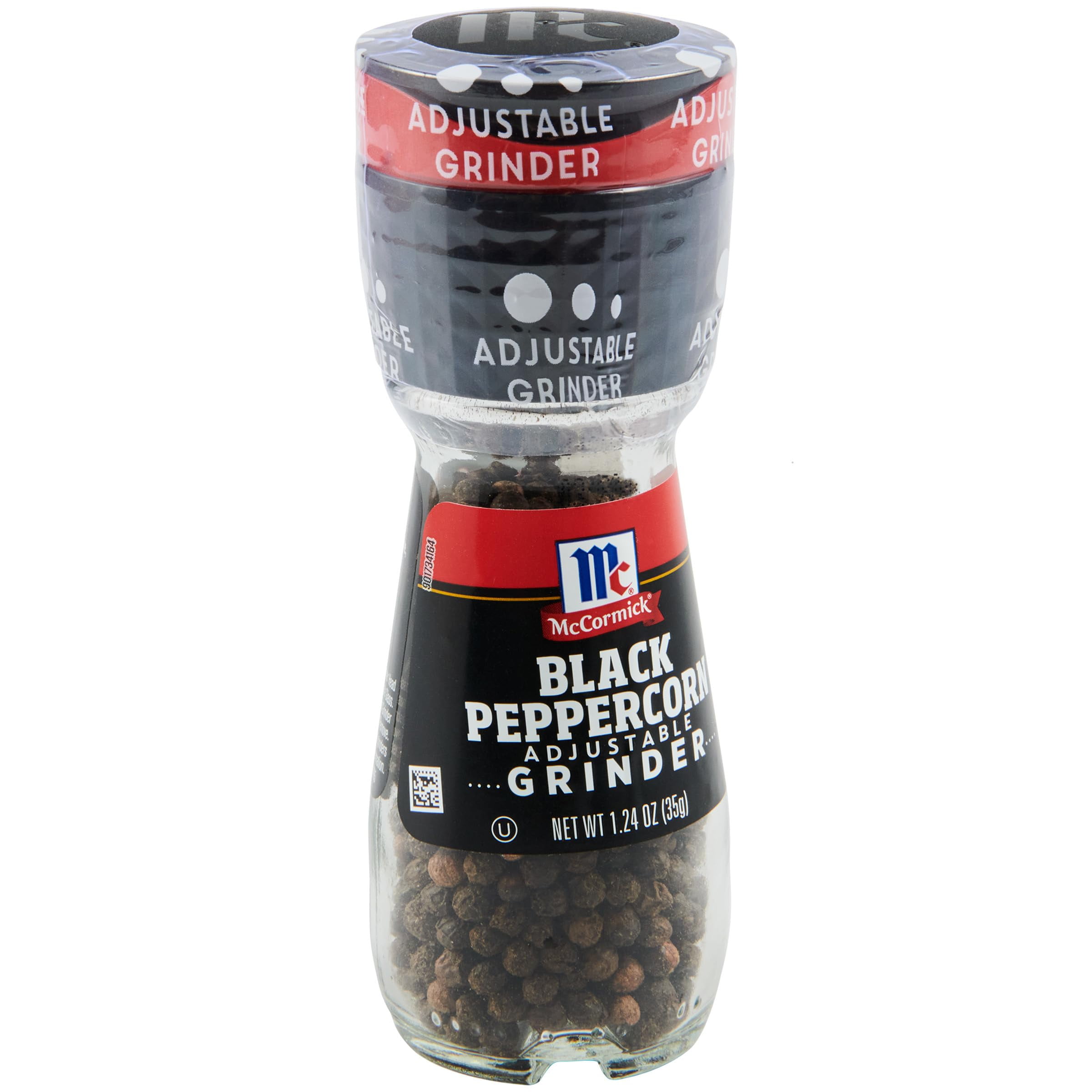 McCormick Black Peppercorn Grinder, MFF30 1.24 oz (Pack of 6) - One 6 ...