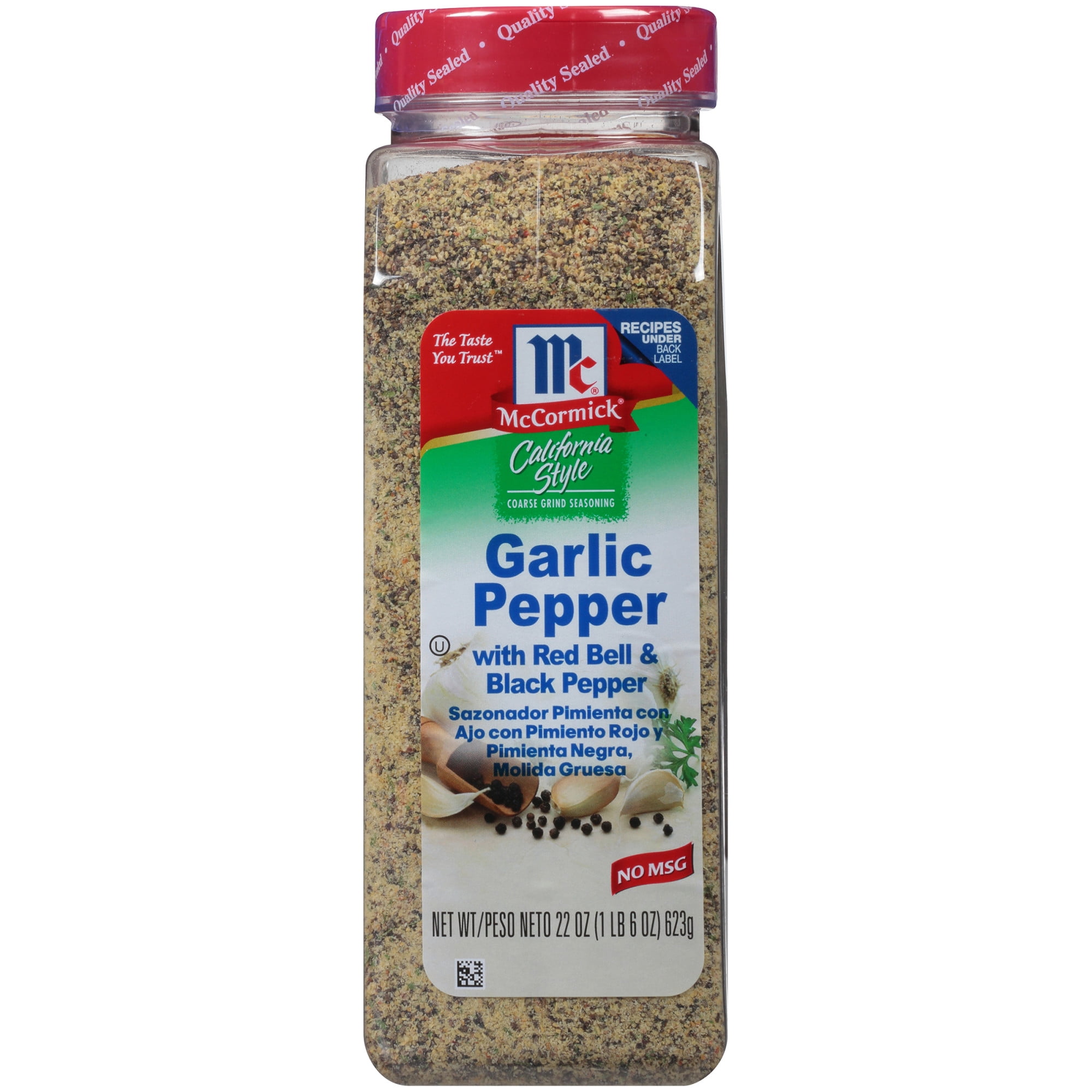 McCormick California Style Garlic Pepper with Red Bell & Black Pepper ...