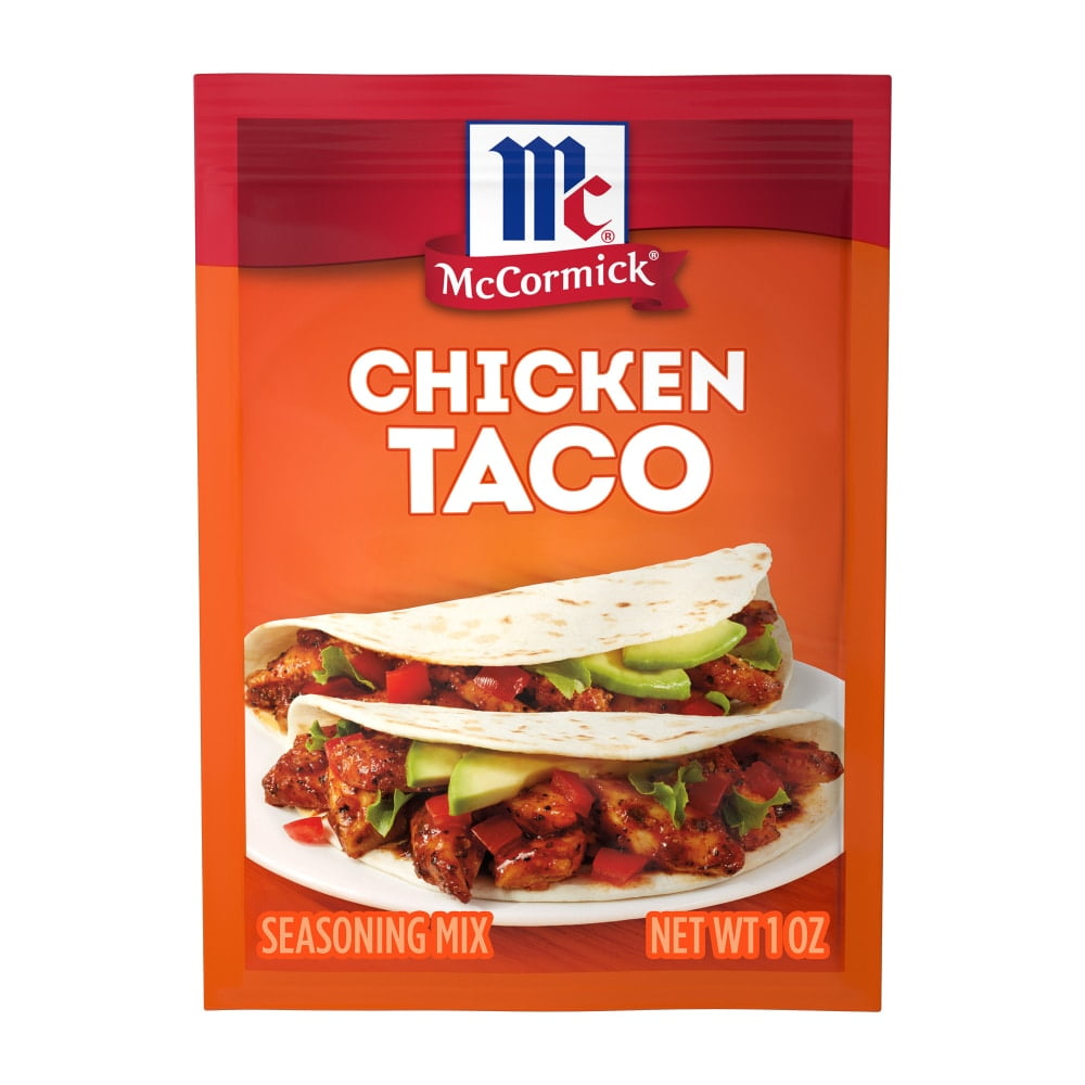 McCormick Chicken Taco Seasoning Mix, 1 oz (packaging may vary ...