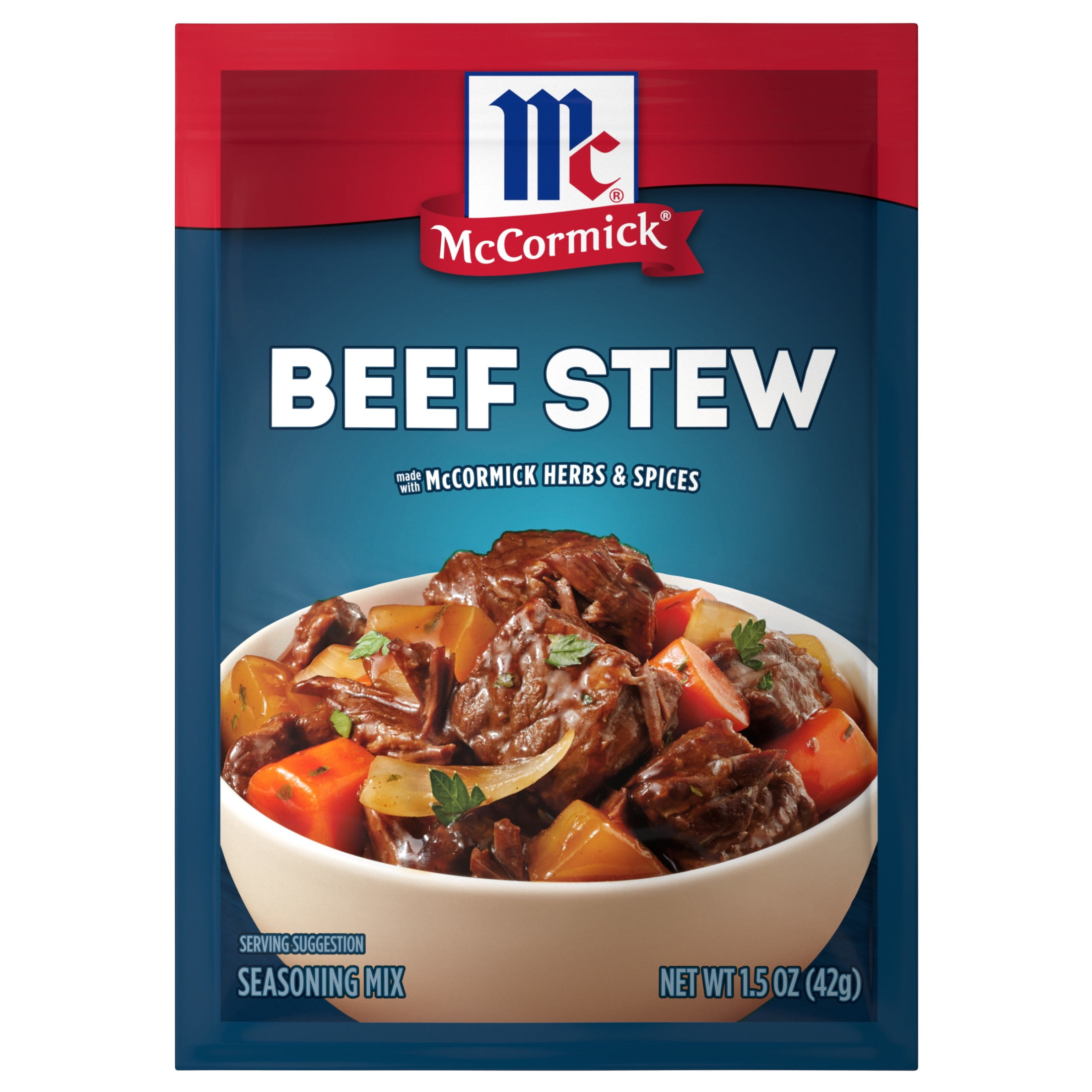 McCormick, Beef Stew Seasoning Mix, 1.5 oz Packet, Easy-to-Use ...