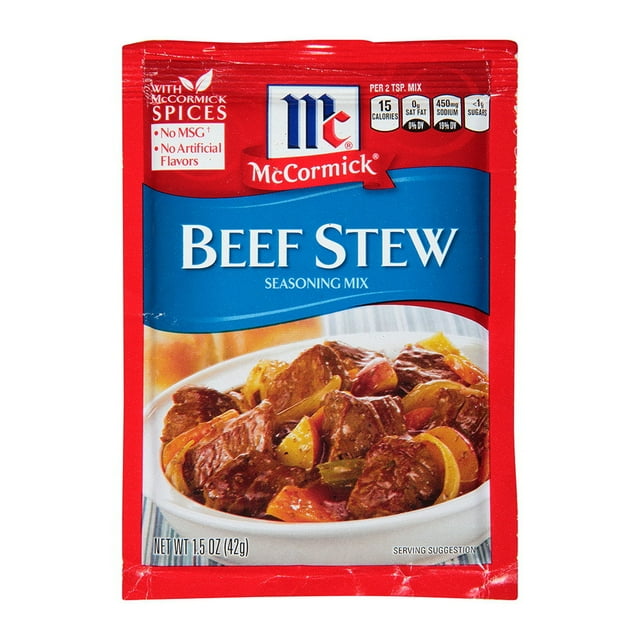 McCormick Classic Beef Stew Seasoning Mix Packet, 1.5 oz.. - Walmart.com