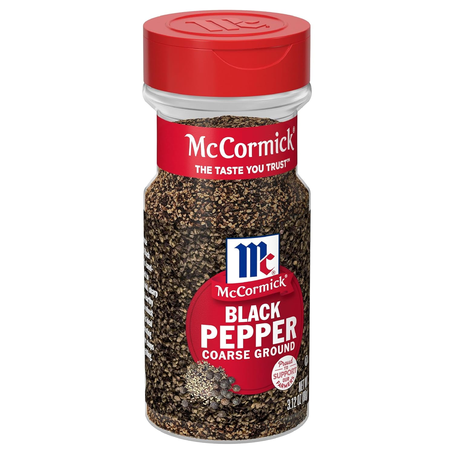 McCormick Coarse Ground Black Pepper 3.12 oz with Bold Flavor and ...