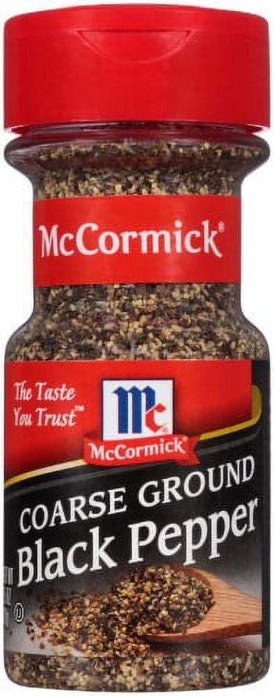 McCormick Coarse Ground Black Pepper, Pack of 2, Sharp Earthy Flavor ...