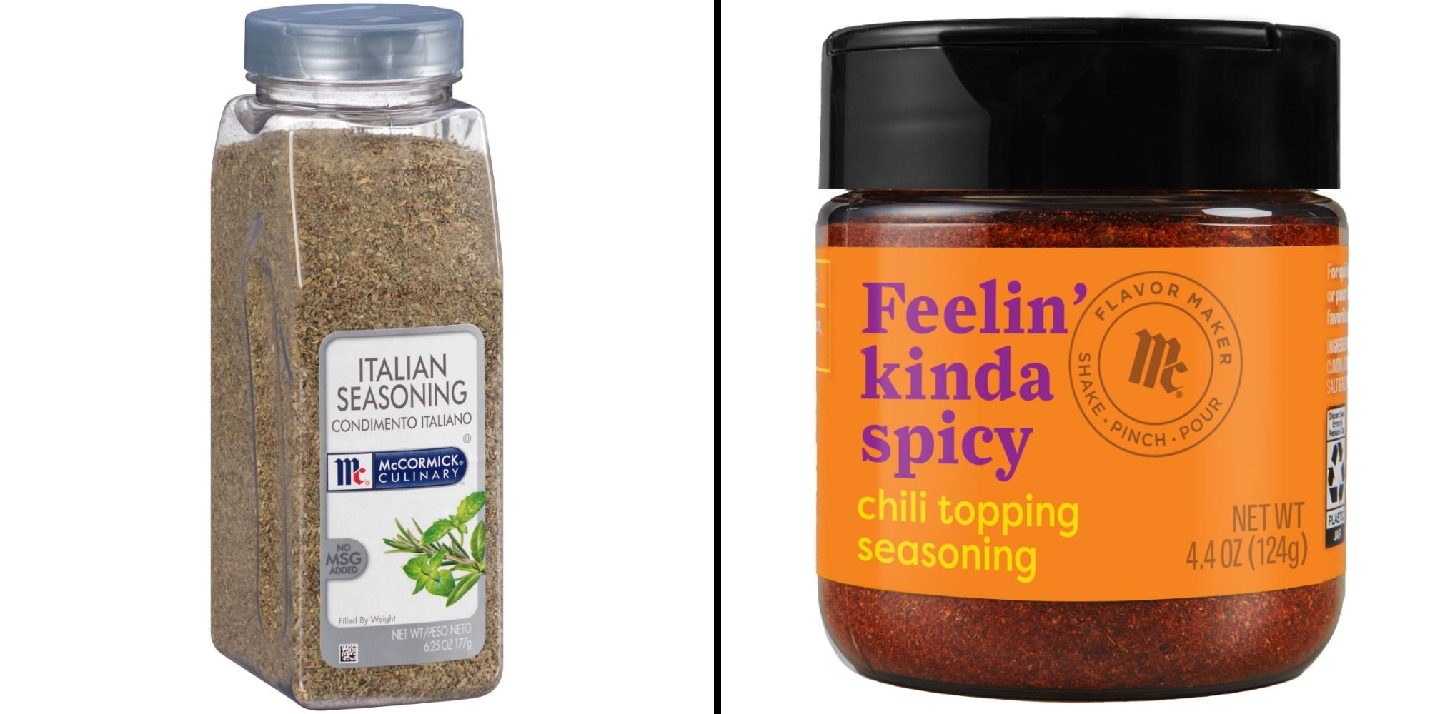 McCormick Culinary Italian Seasoning, 6.25 oz & McCormick Chili Topping ...