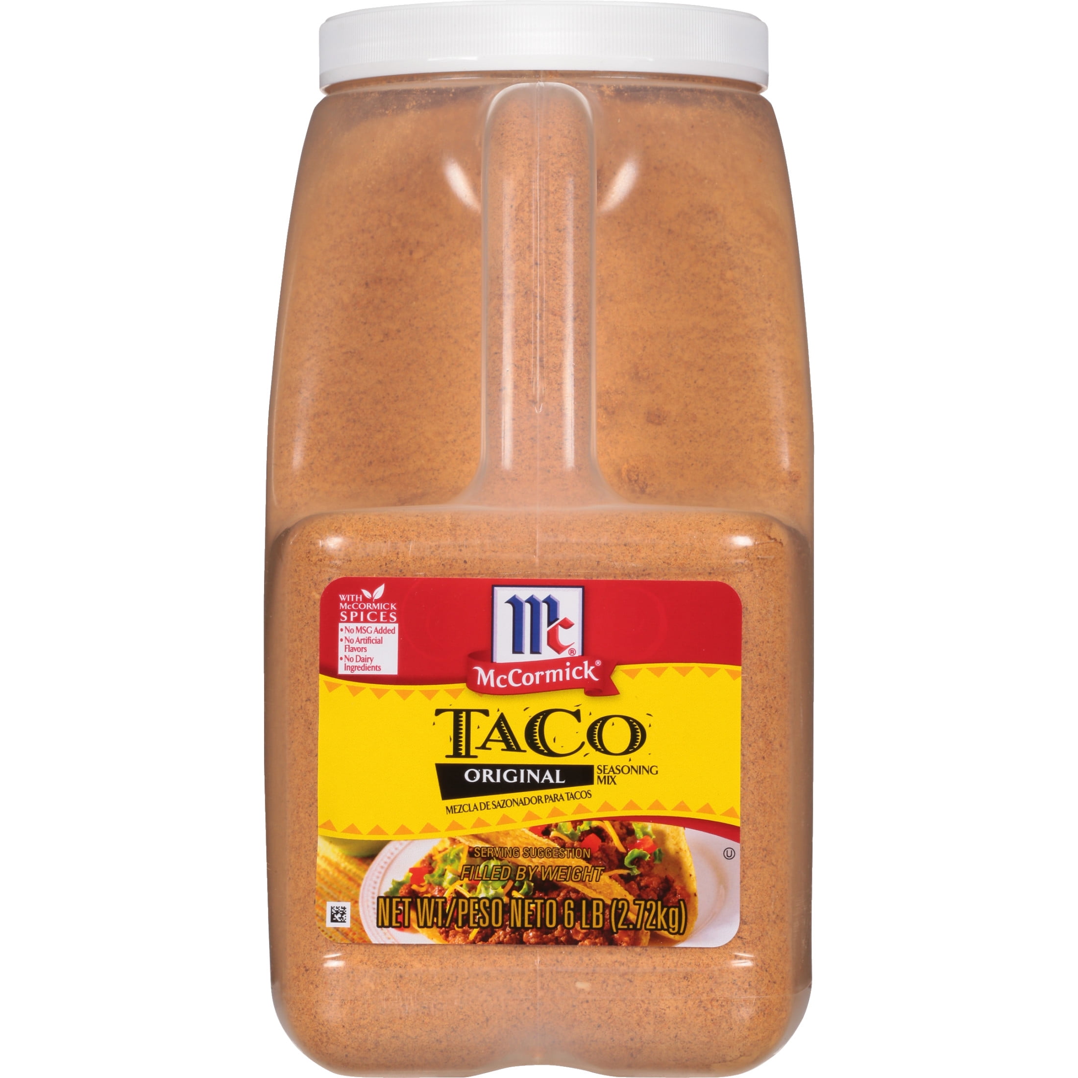 McCormick Kosher Original Taco Seasoning Mix 6 lb Jug with Cumin ...