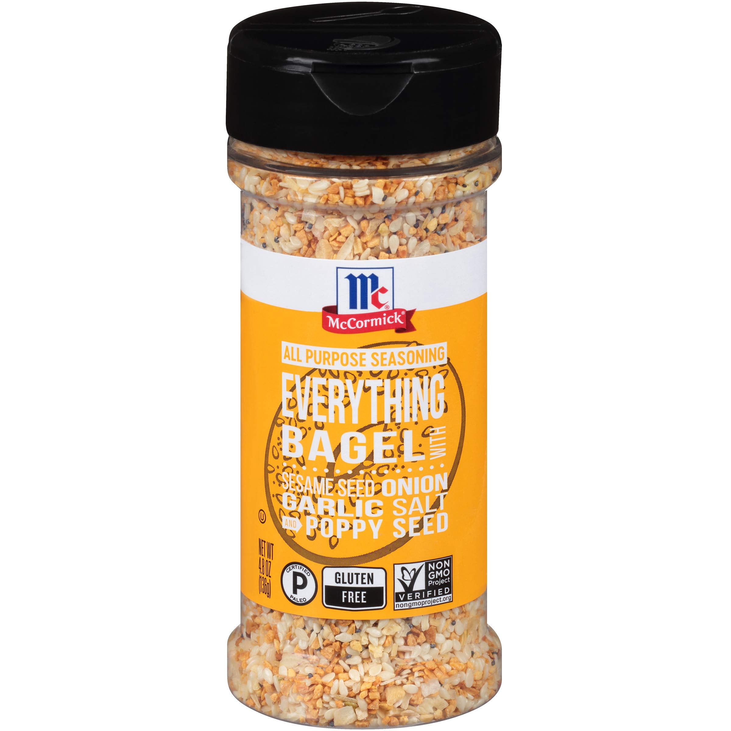 McCormick Everything Bagel All Purpose Seasoning, FSH1 4.8 oz - Walmart.com