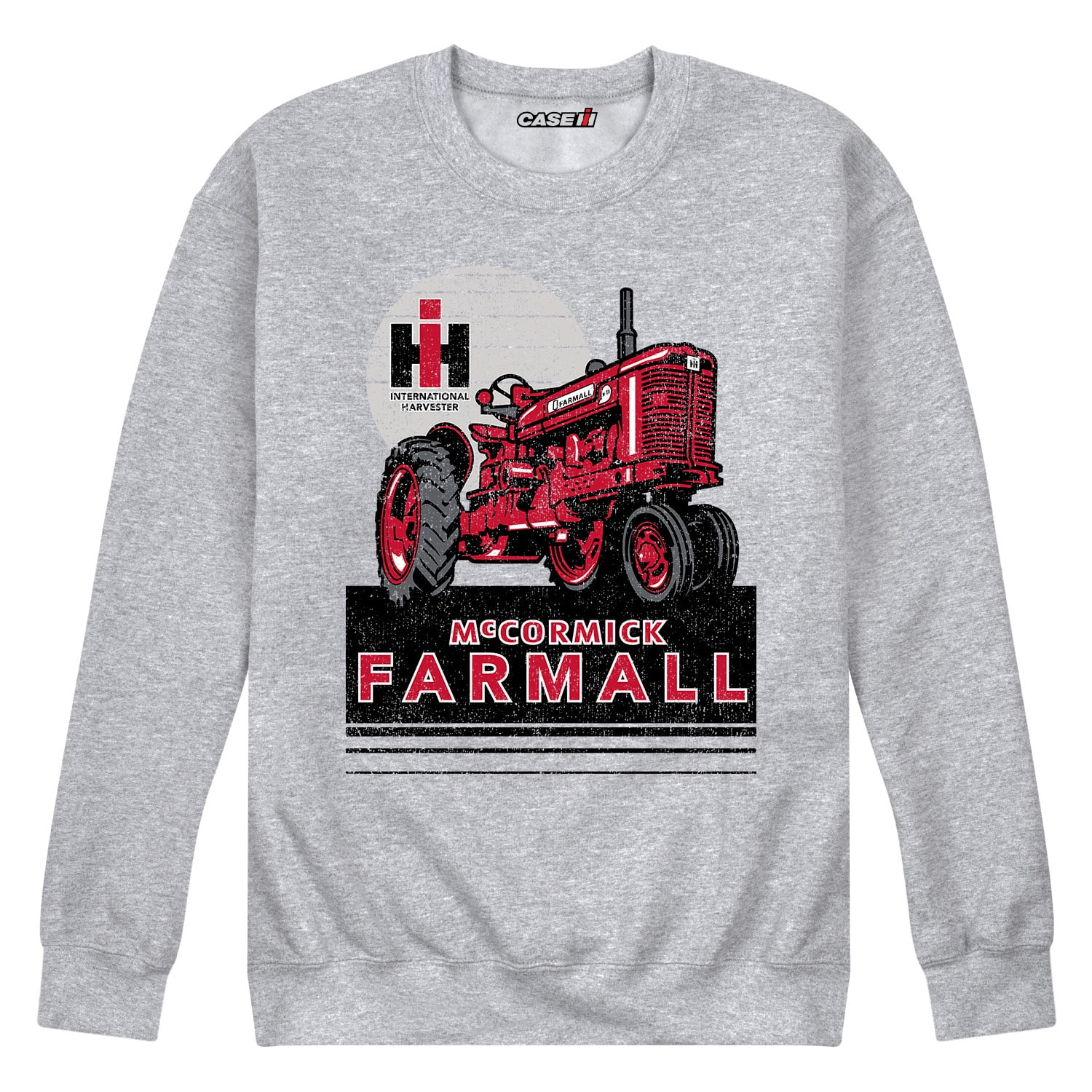 McCormick Farmall Vintage Sign - Men's Crew Neck Fleece Pullover ...