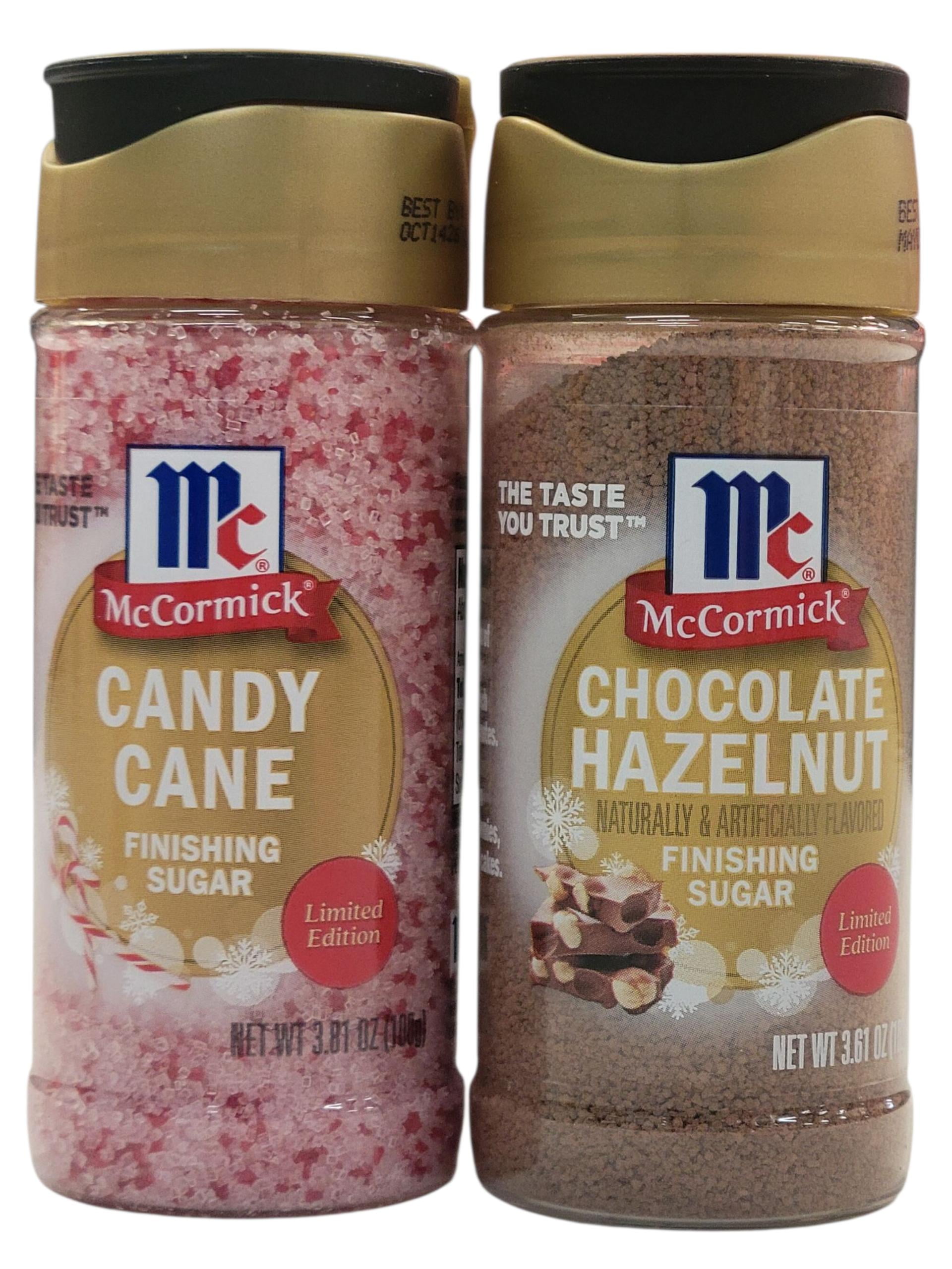 McCormick Finishing Sugar 2 Pack - Chocolate Hazelnut, Candy Cane ...
