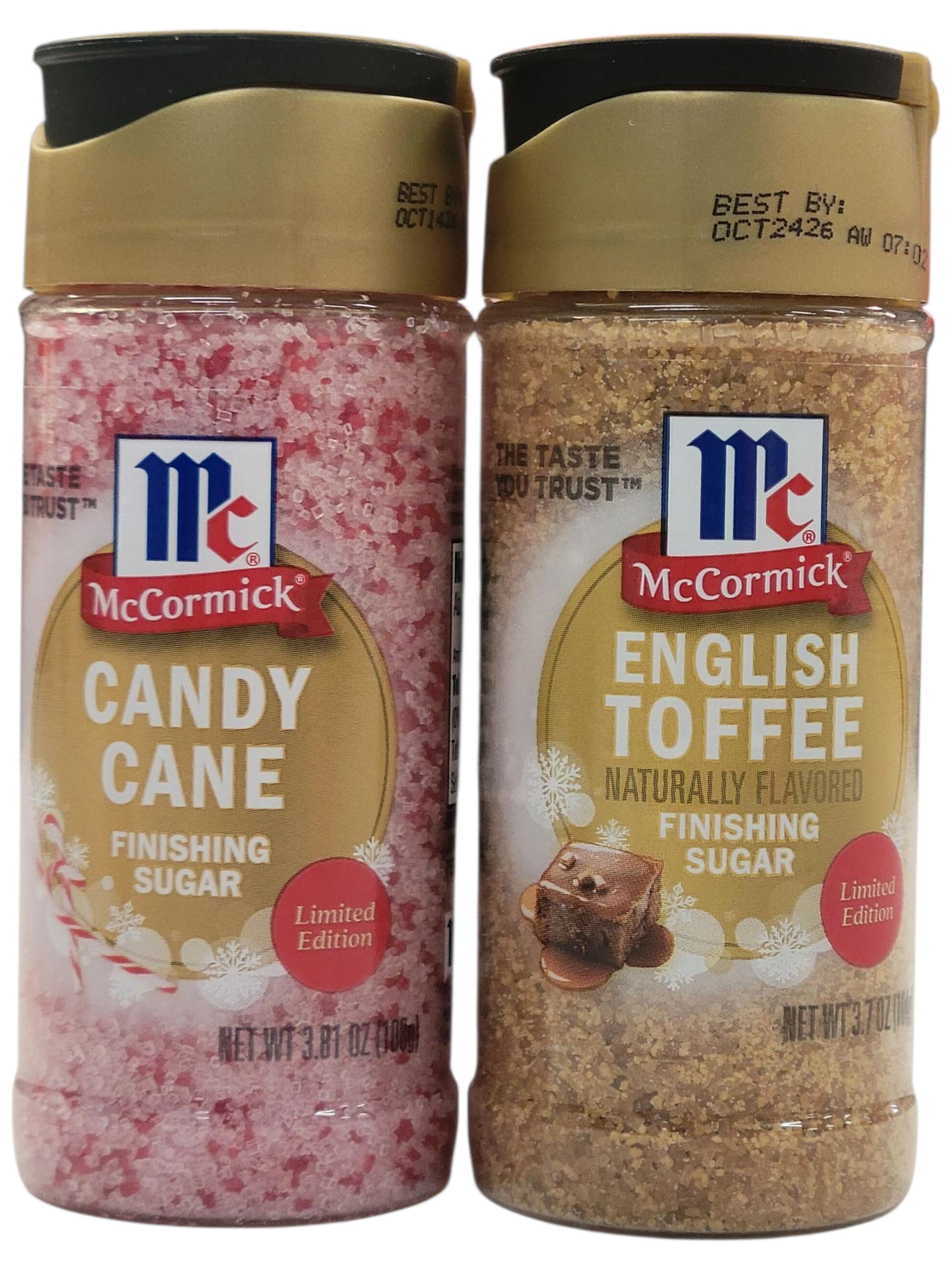 McCormick Finishing Sugar 2 Pack - English Toffee, Candy Cane - Walmart.com