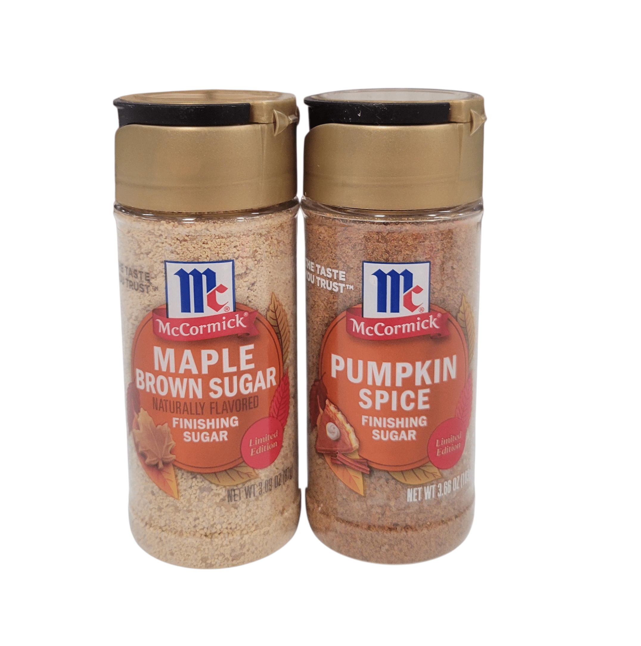 McCormick Finishing Sugar 2 Pack - Maple Brown Sugar and Pumpkin Spice ...