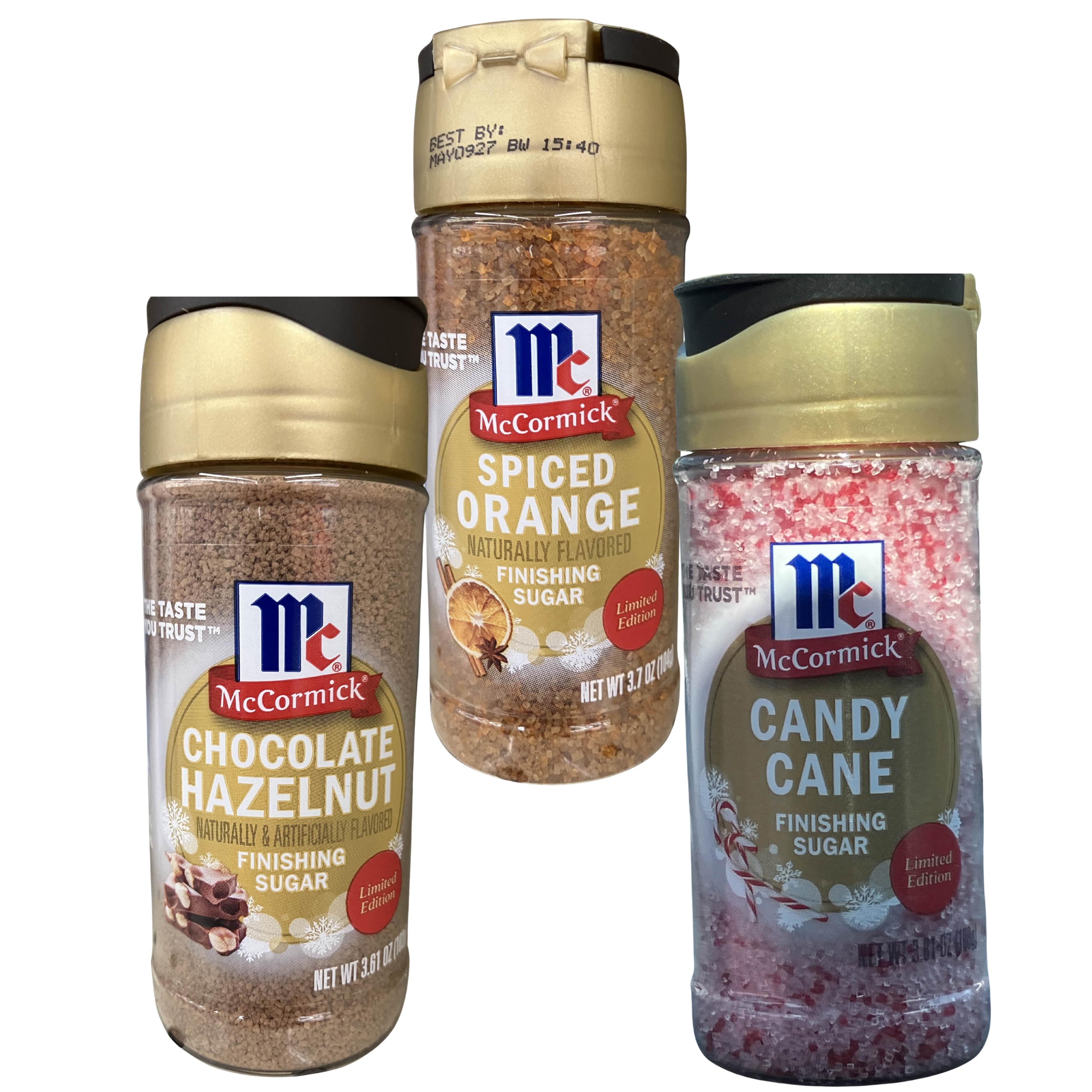 McCormick Finishing Sugar 3 Pack - Chocolate Hazelnut, Spiced Orange ...