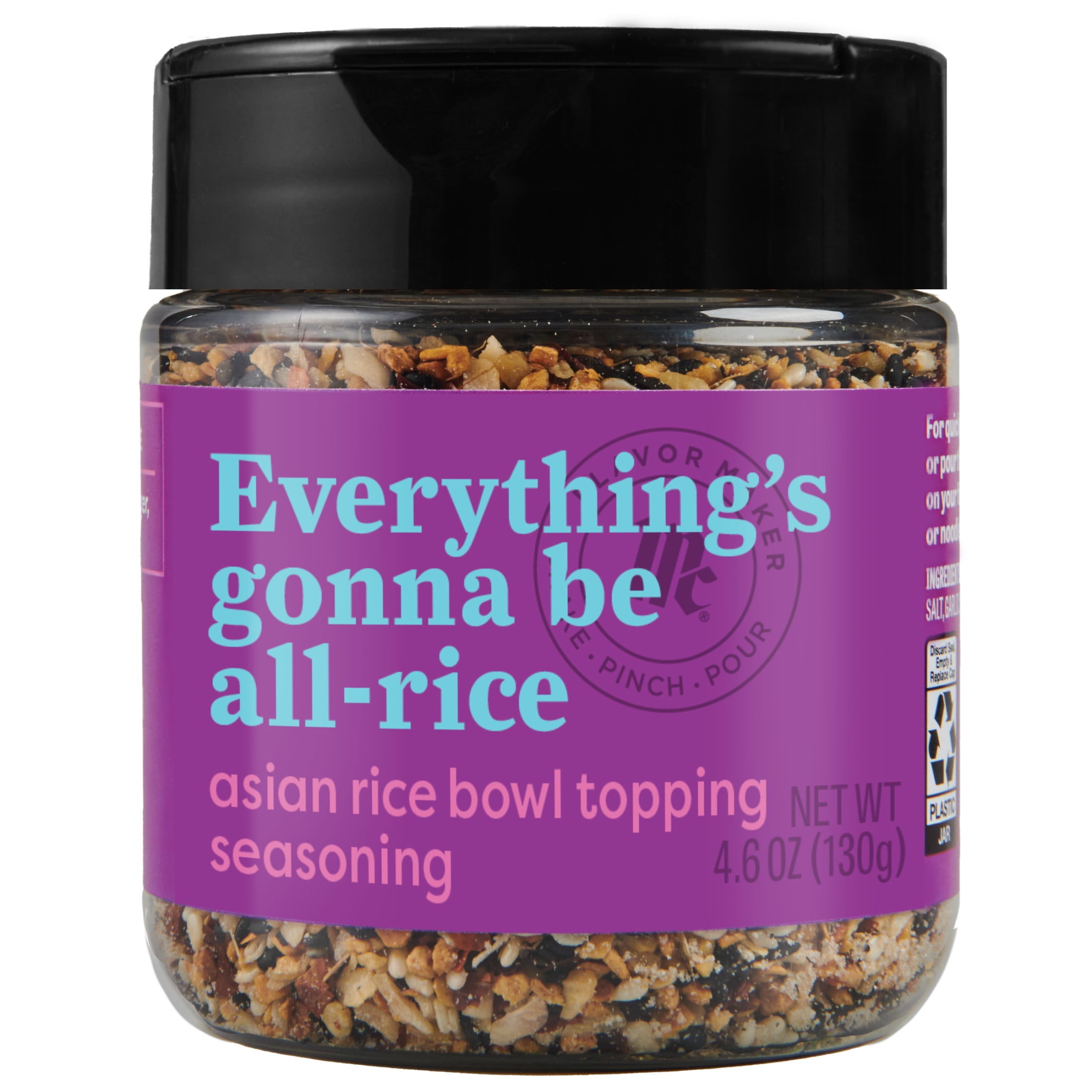 McCormick Flavor Maker Asian Rice Bowl Topping Seasoning, 4.6 oz Jar ...
