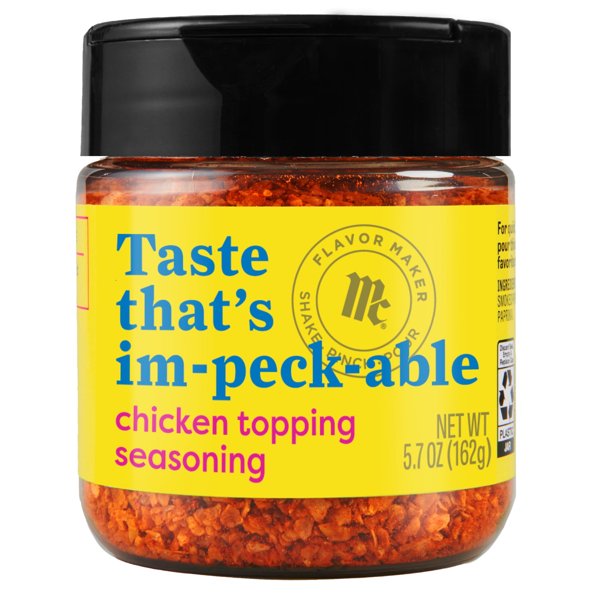McCormick Flavor Maker Chicken Topping Seasoning, 5.7 oz Jar - Walmart.com