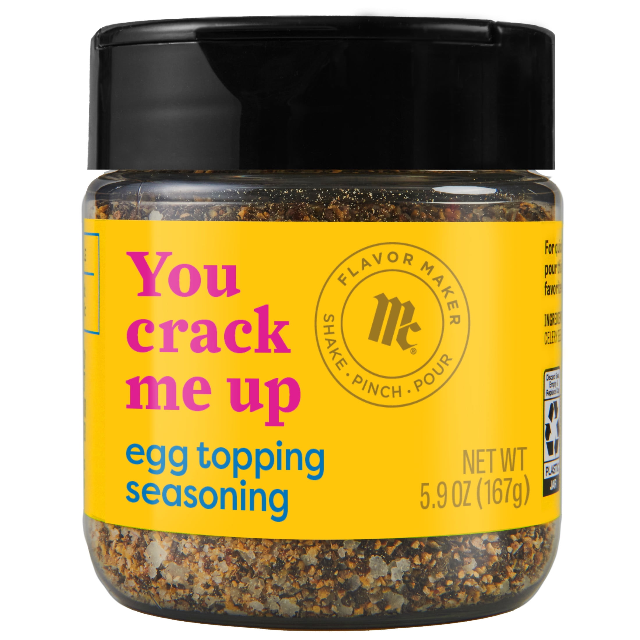 McCormick Egg Topping Seasoning 5.9 oz Jar with Salt Black Pepper and ...