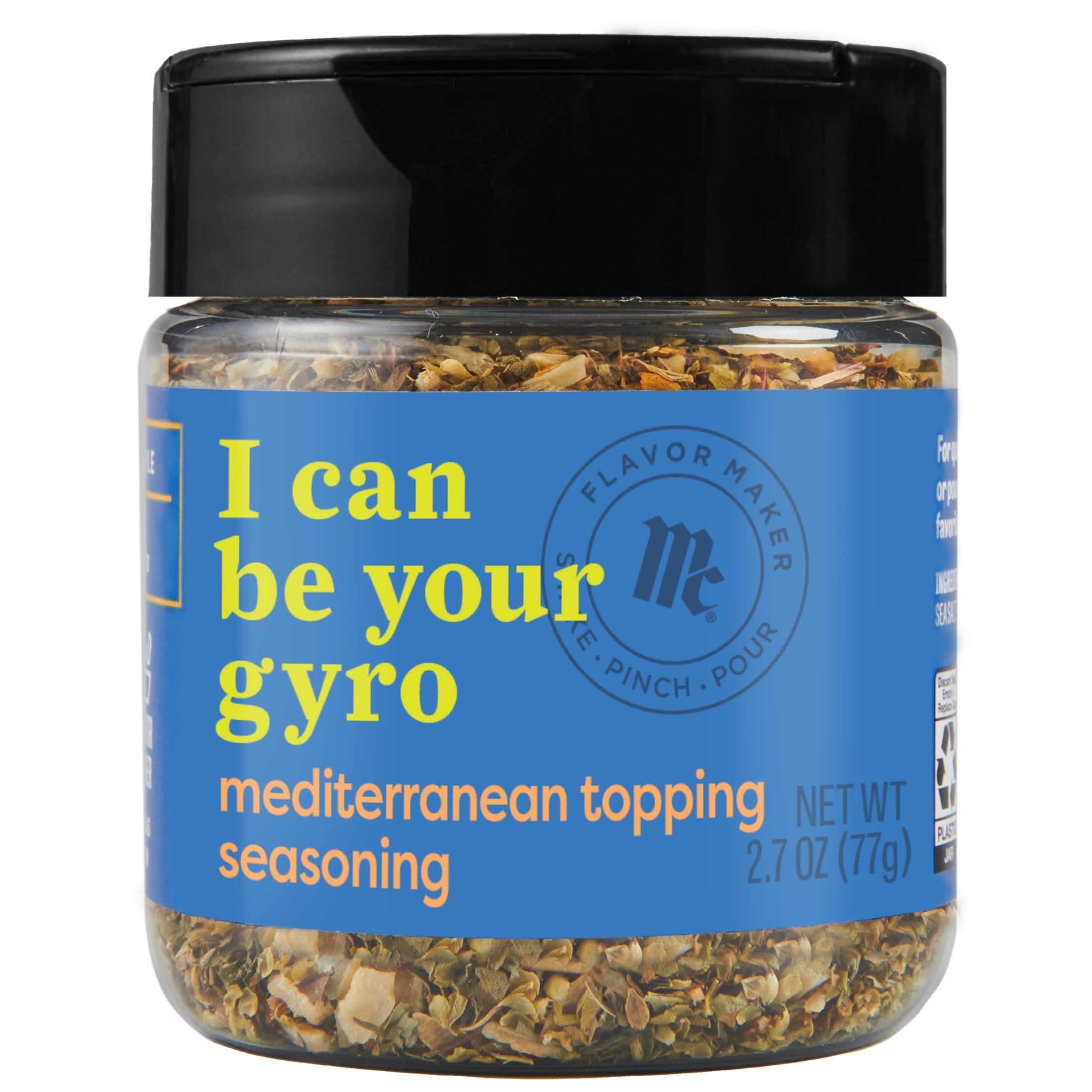 McCormick Mediterranean Topping Seasoning 2.7 oz Jar for Salads Dips ...