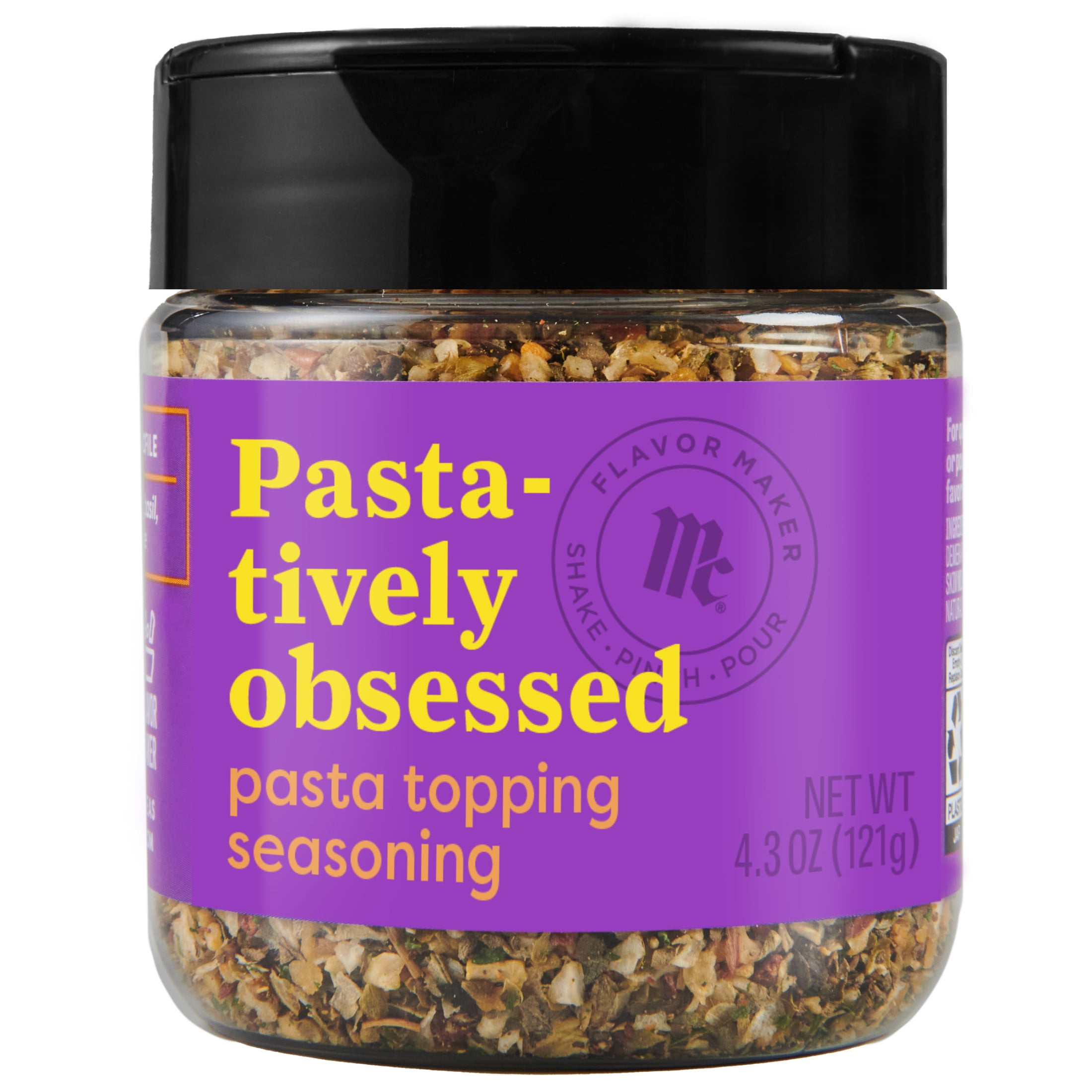 McCormick Pasta Topping Seasoning 4.3 oz Jar with Garlic Basil Cheese ...