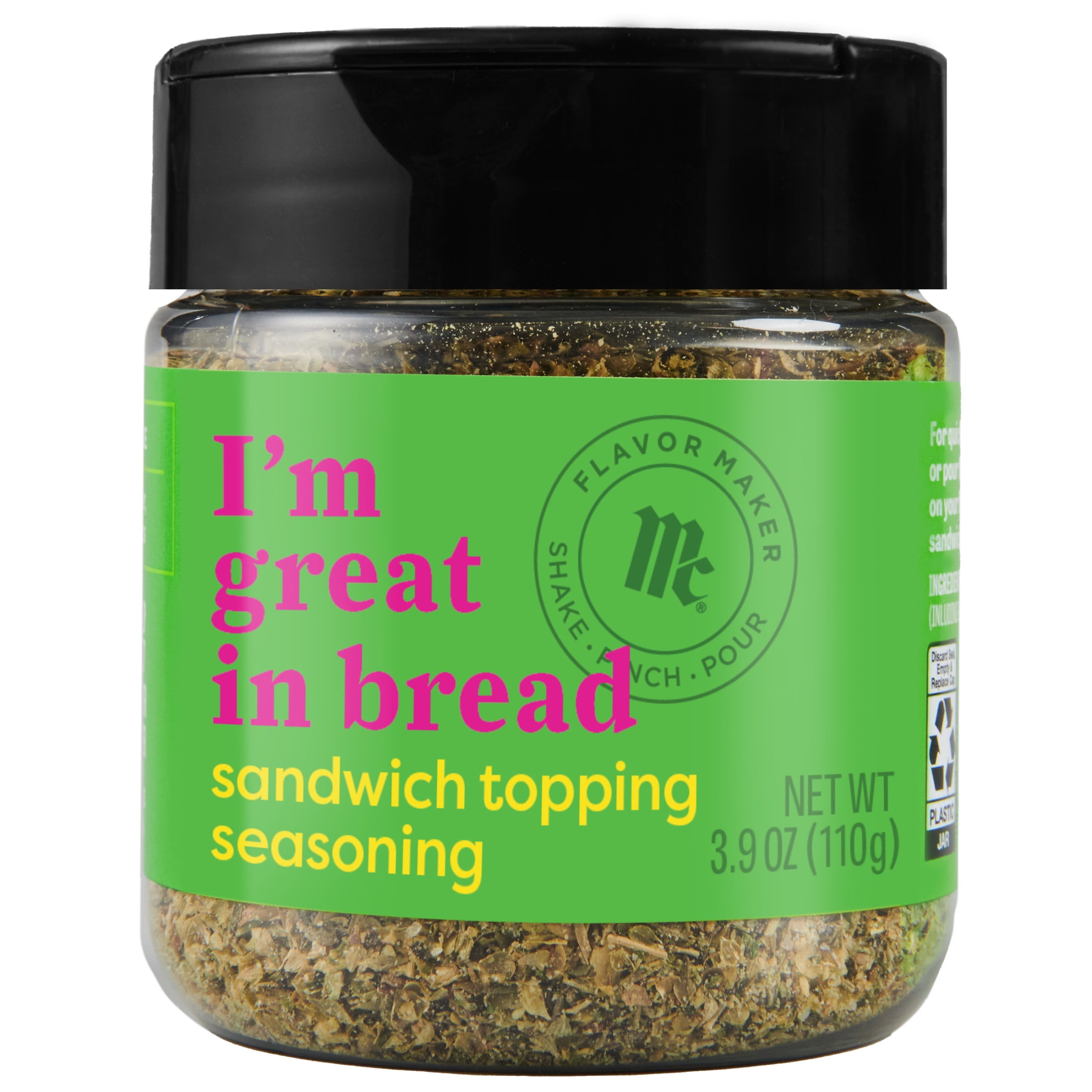 McCormick Flavor Maker Sandwich Topping Seasoning, 3.9 oz Jar - Walmart.com