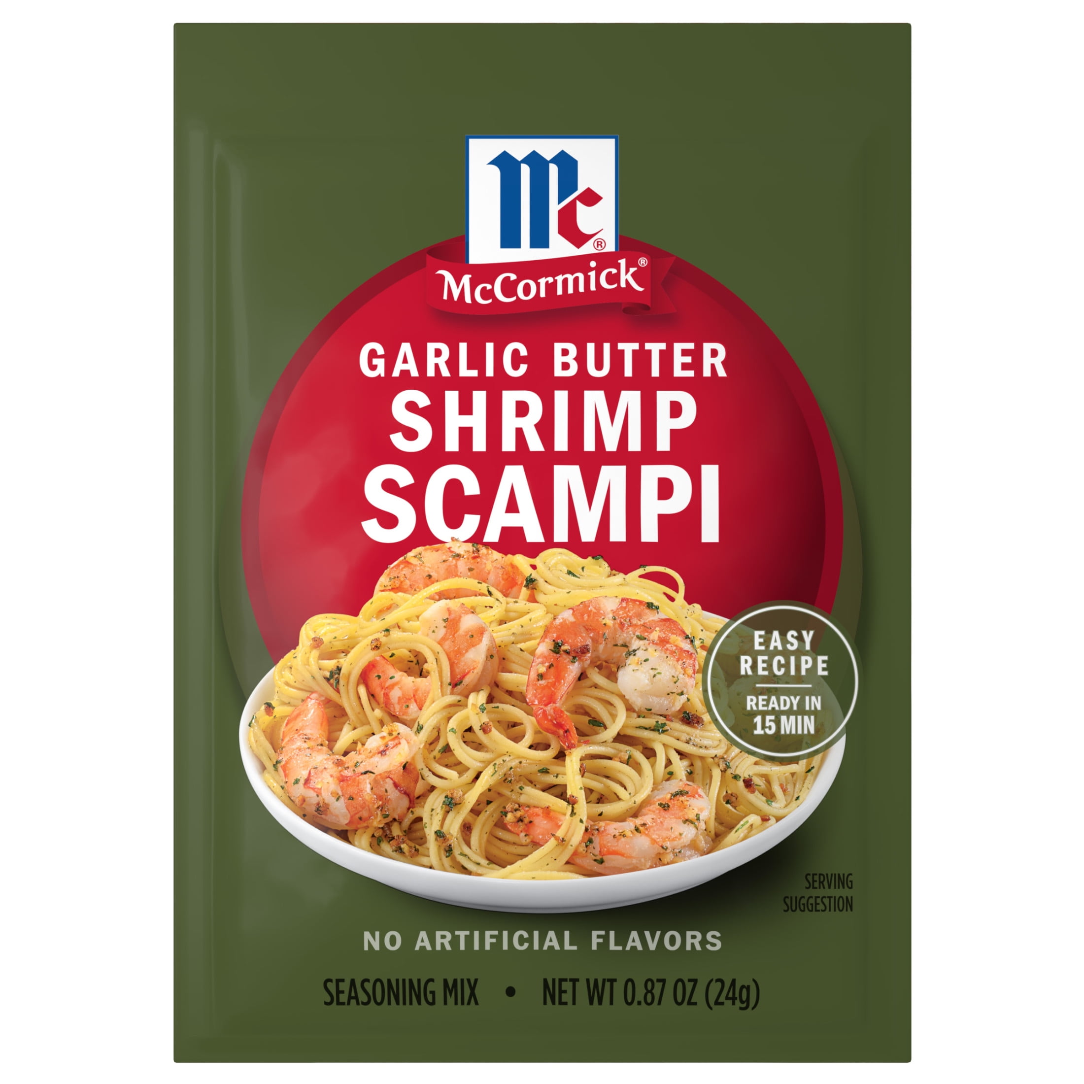 McCormick Garlic Butter Shrimp Scampi, 0.87 oz Packet - Walmart.com