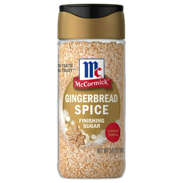 McCormick Gingerbread Spice Finishing Sugar, 3.81 oz - Walmart.com