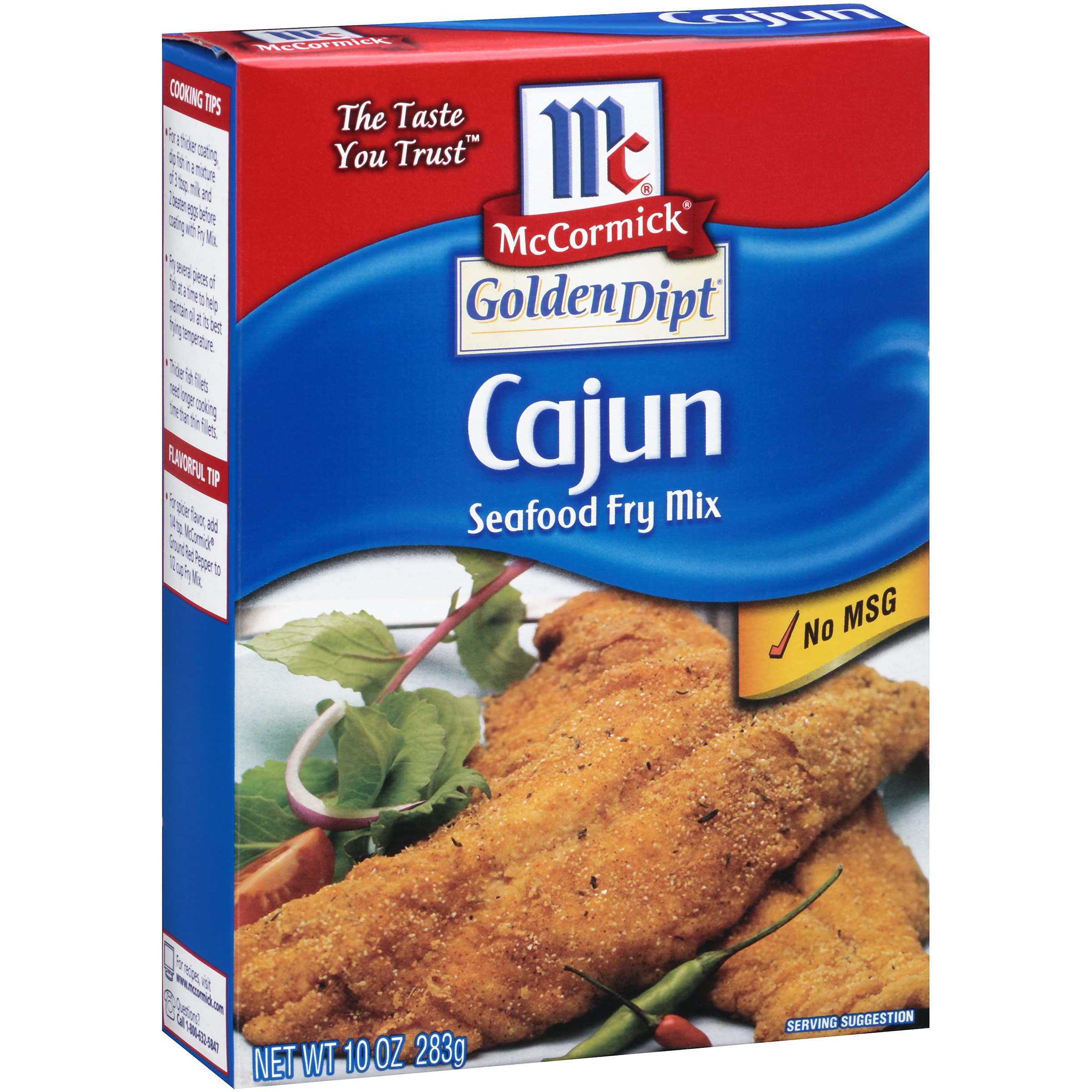 McCormick Golden Dipt Cajun Seafood Fry Mix, 10 oz - New Orleans Style ...